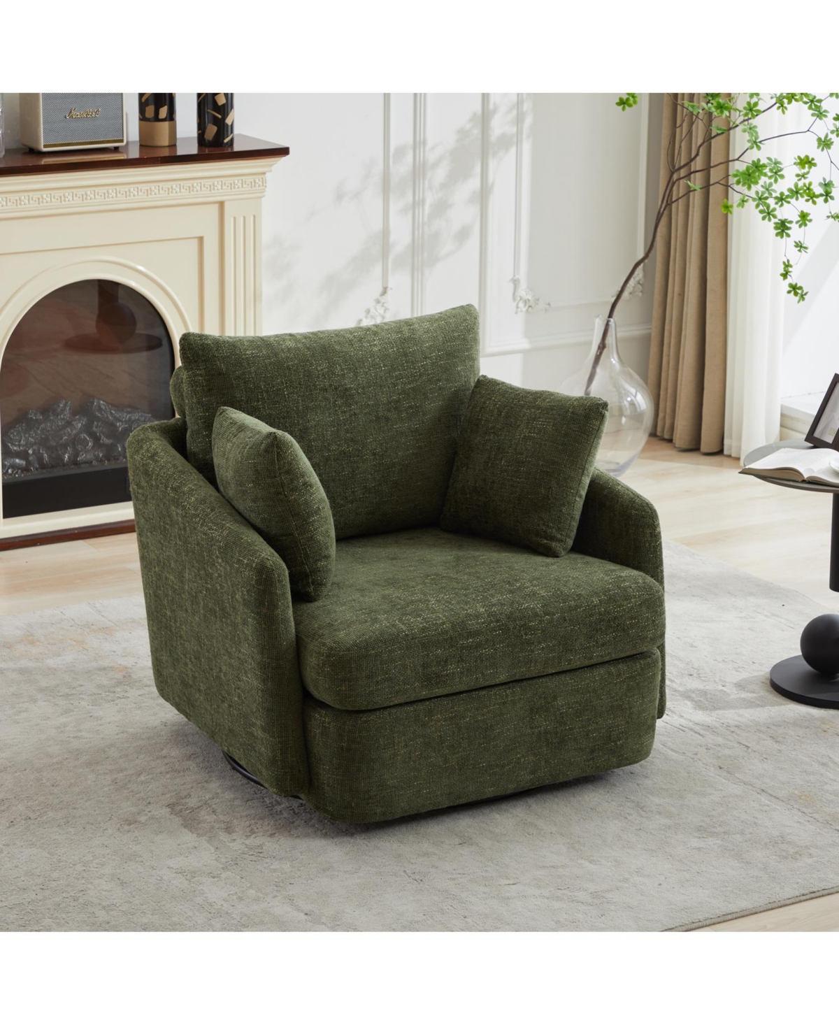 Click here for Streamdale Furniture Chenille Swivel Accent Chair... prices