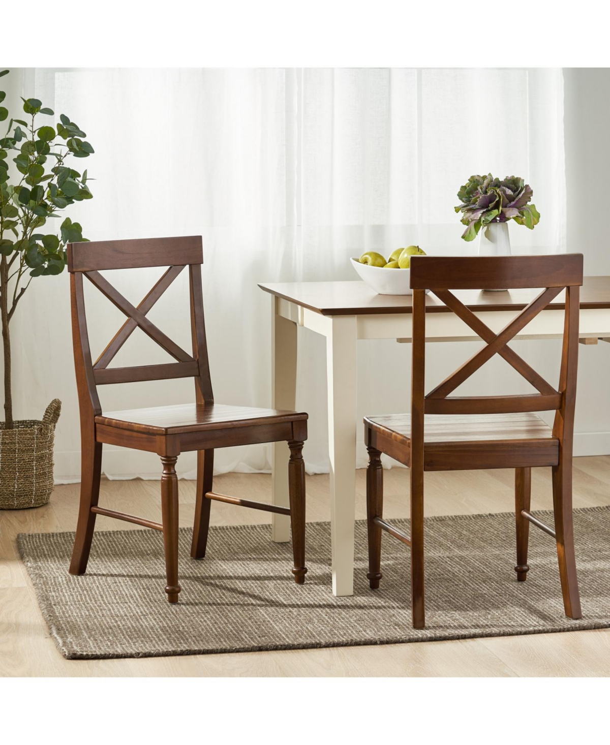 Click here for Streamdale Furniture Acacia Wood Dining Chairs  2-... prices