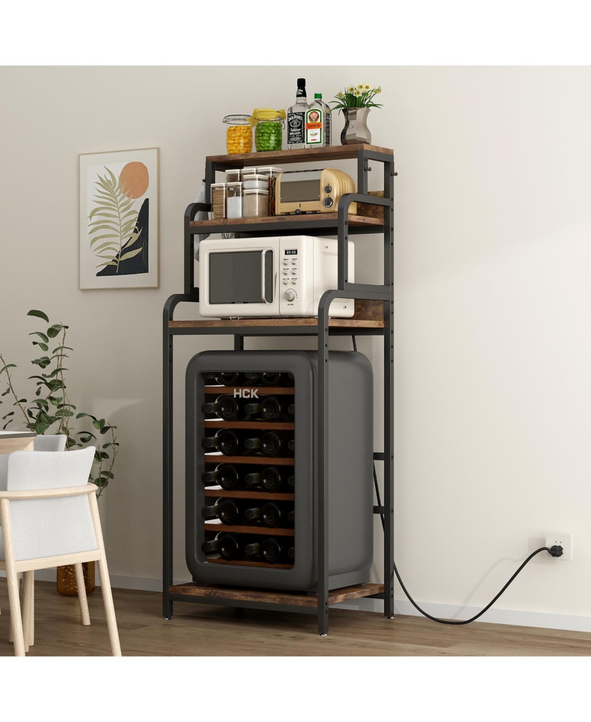 Click here for Streamdale Furniture Vintage 4-Tier Mini Fridge St... prices