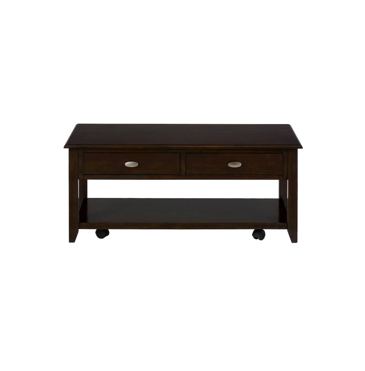 Jofran Merlot Warm Contemporary 44" Coffee Table