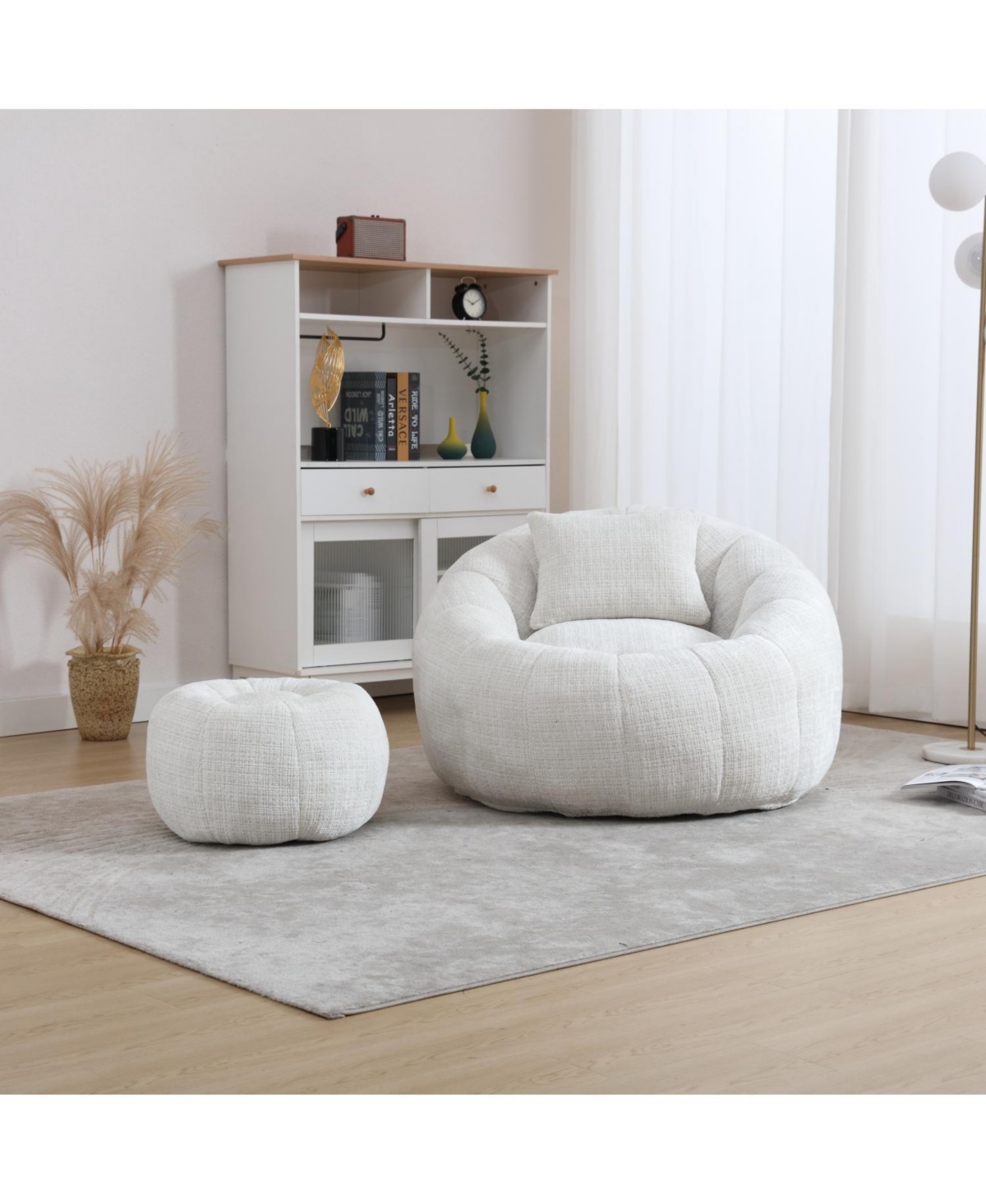 Click here for Streamdale Furniture Modern Xl Round Bean Bag Chai... prices