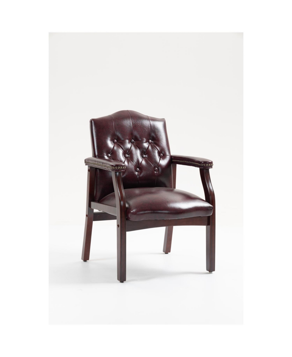 Click here for Streamdale Leather Reception Guest Chair Burgundy... prices