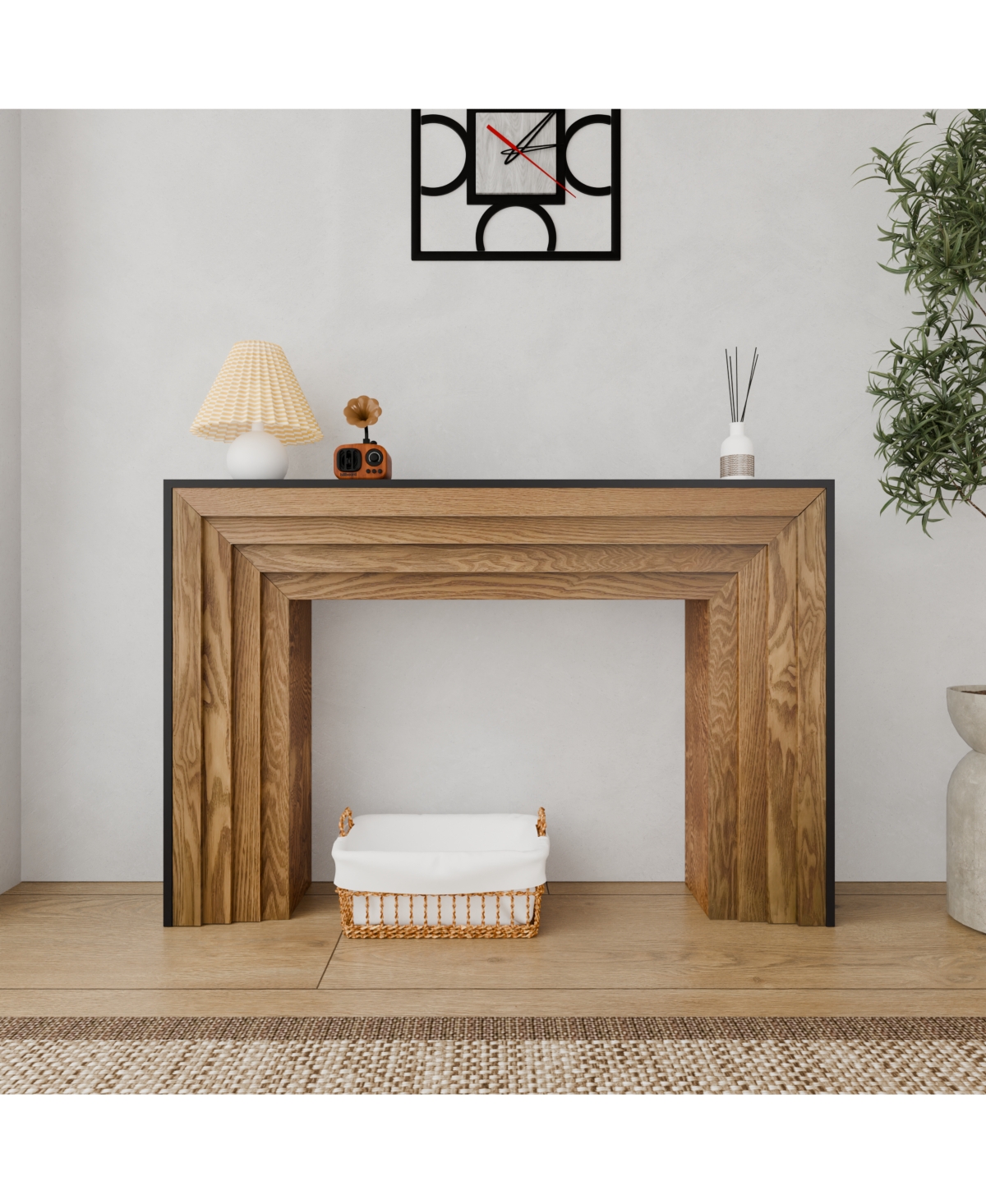 Click here for Lovmor 47in Modern Wood Console Table   Entryway T... prices