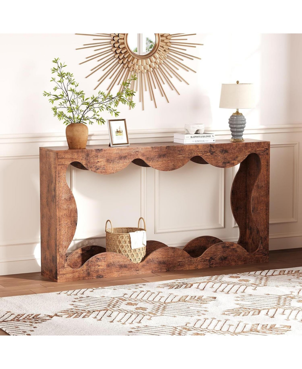 Click here for gaomon 63" Farmhouse Entryway Table Console T... prices