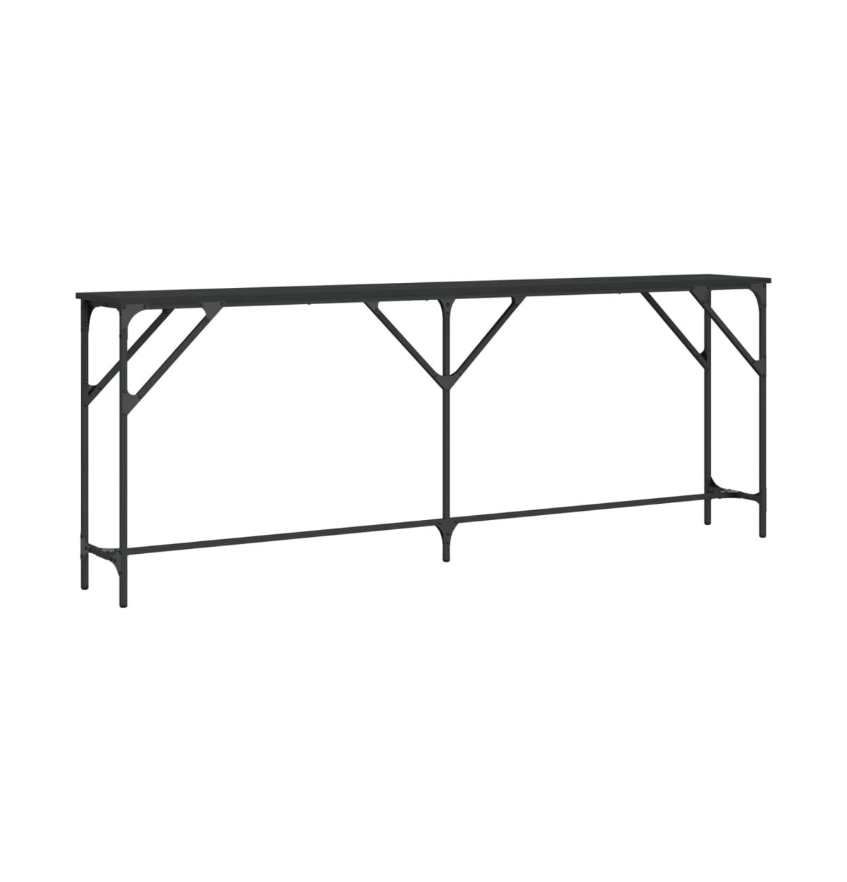 Click here for vidaXL Console Table Black Engineered wood 78.7 x... prices