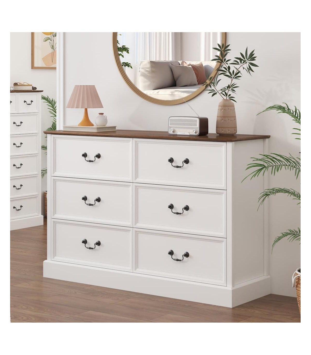 Click here for Gaomon 6 Drawer Double Dresser Modern Farmhouse Ch... prices