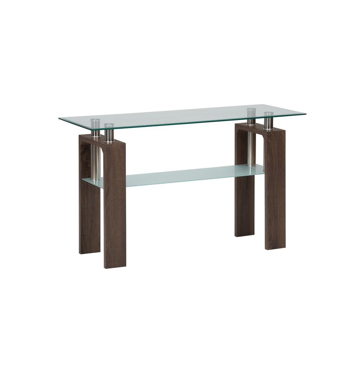 Click here for Jofran Compass Clear Modern Glass Sofa Table  Brow... prices