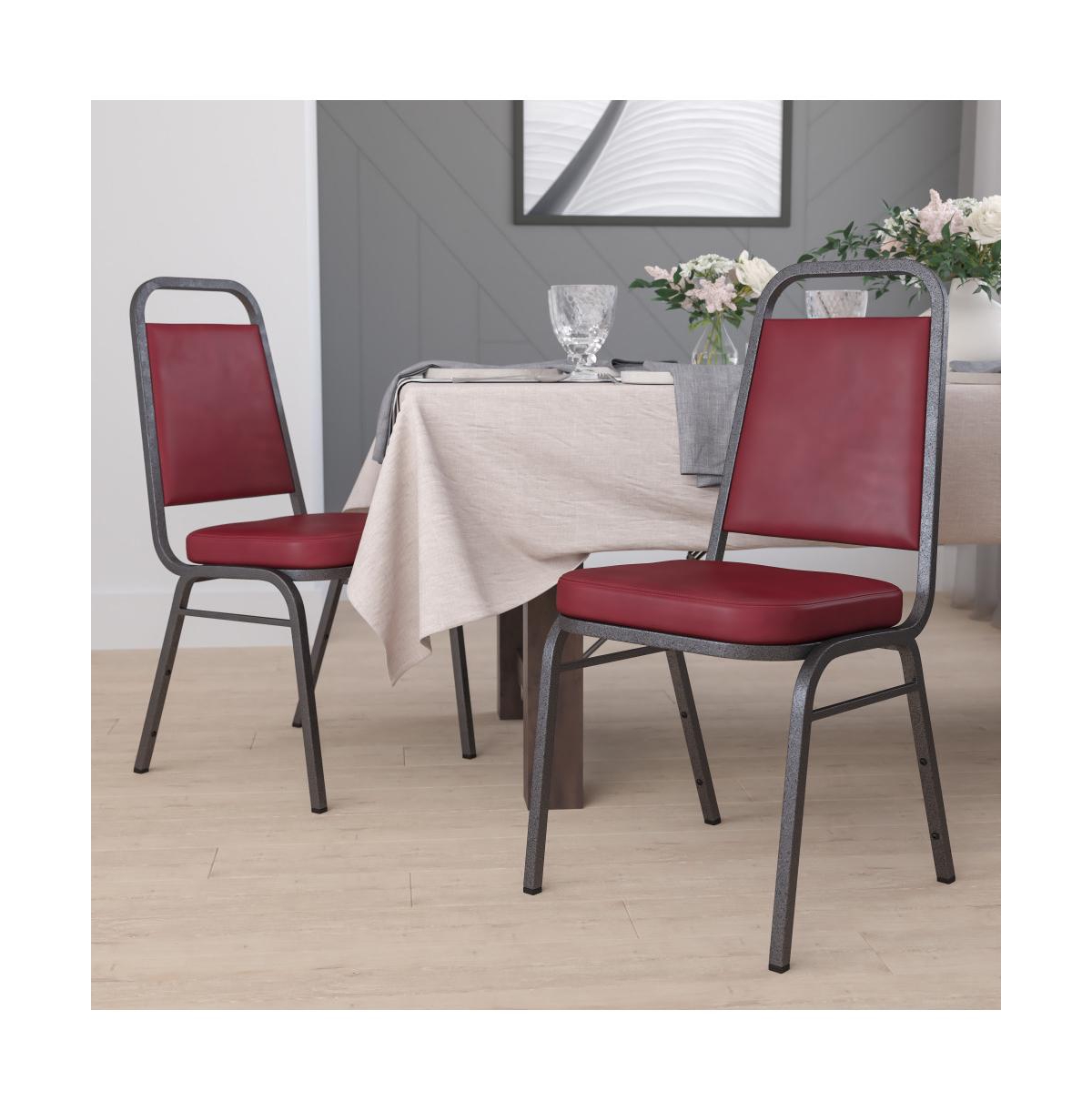 Click here for Emma+Oliver 4 Pack Trapezoidal Back Stacking Banqu... prices