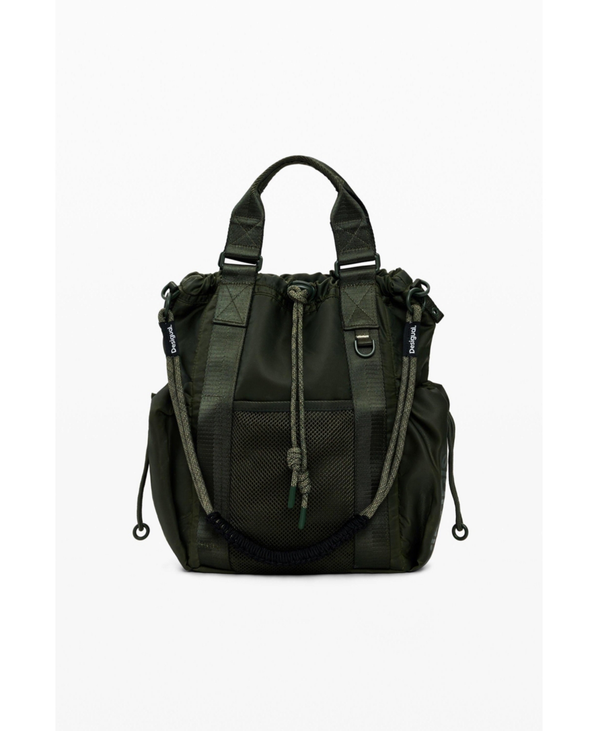 Click here for Desigual Womens Waxed multiposition backpack - Kha... prices