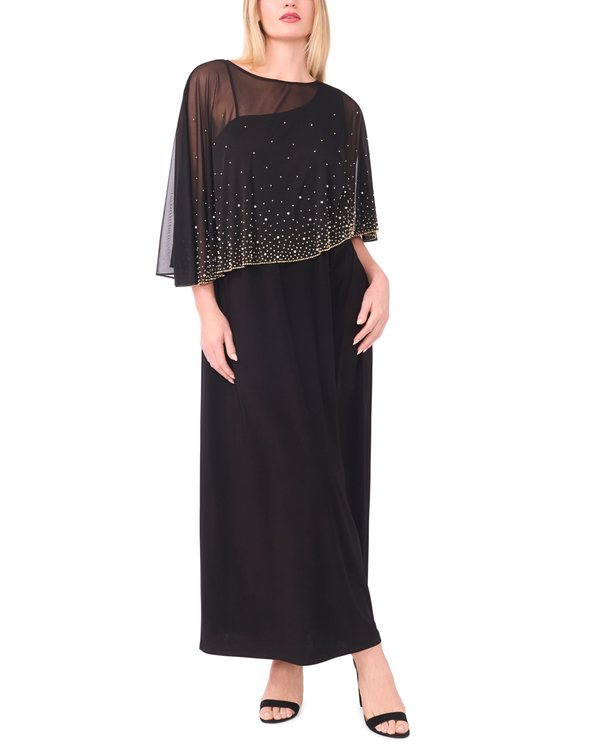 Click here for Msk Plus Size Embellished Crew Neck Maxi Dress - B... prices