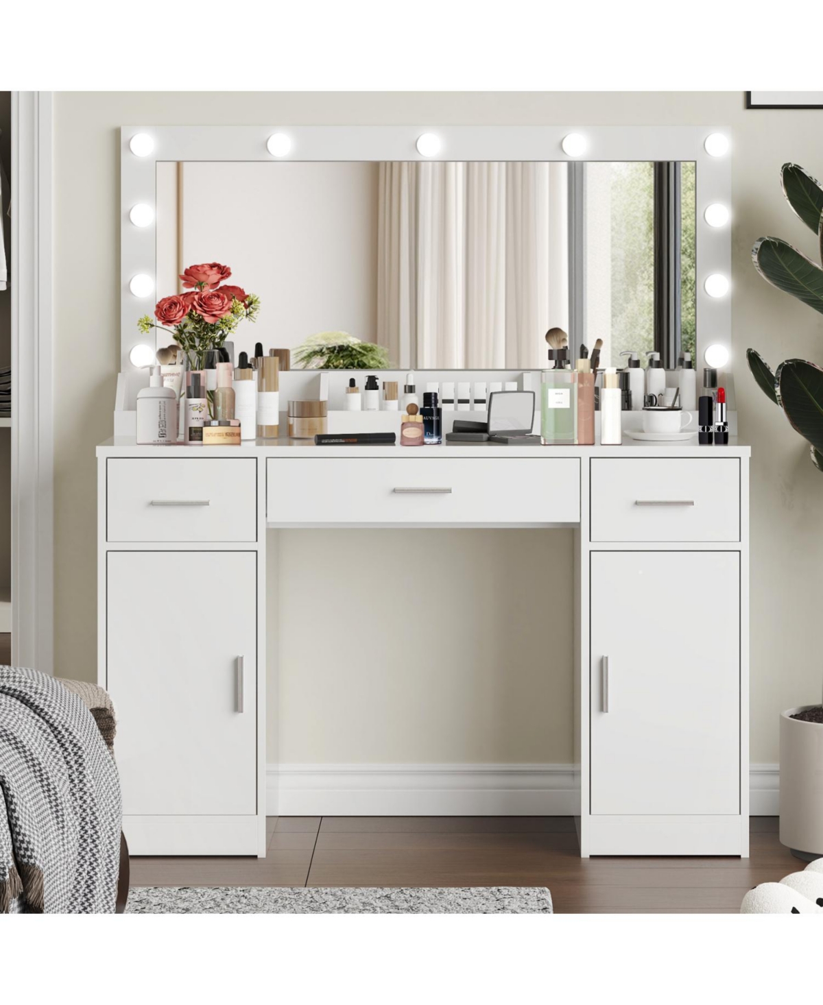 Click here for Streamdale Furniture 47" Vanity Desk with Mir... prices