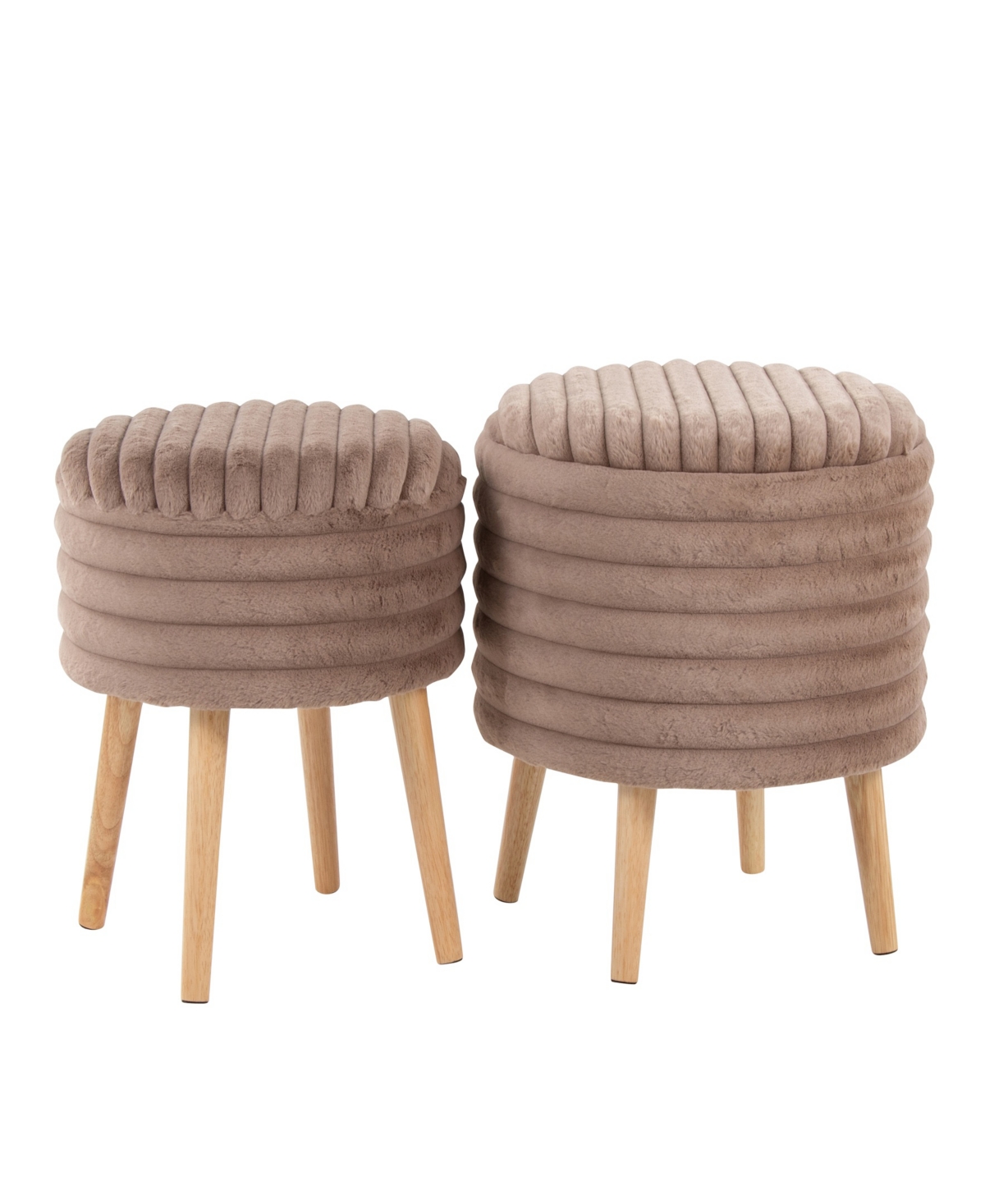 Click here for Lumisource 2-Pc. Fabric Tray Plush Contemporary St... prices