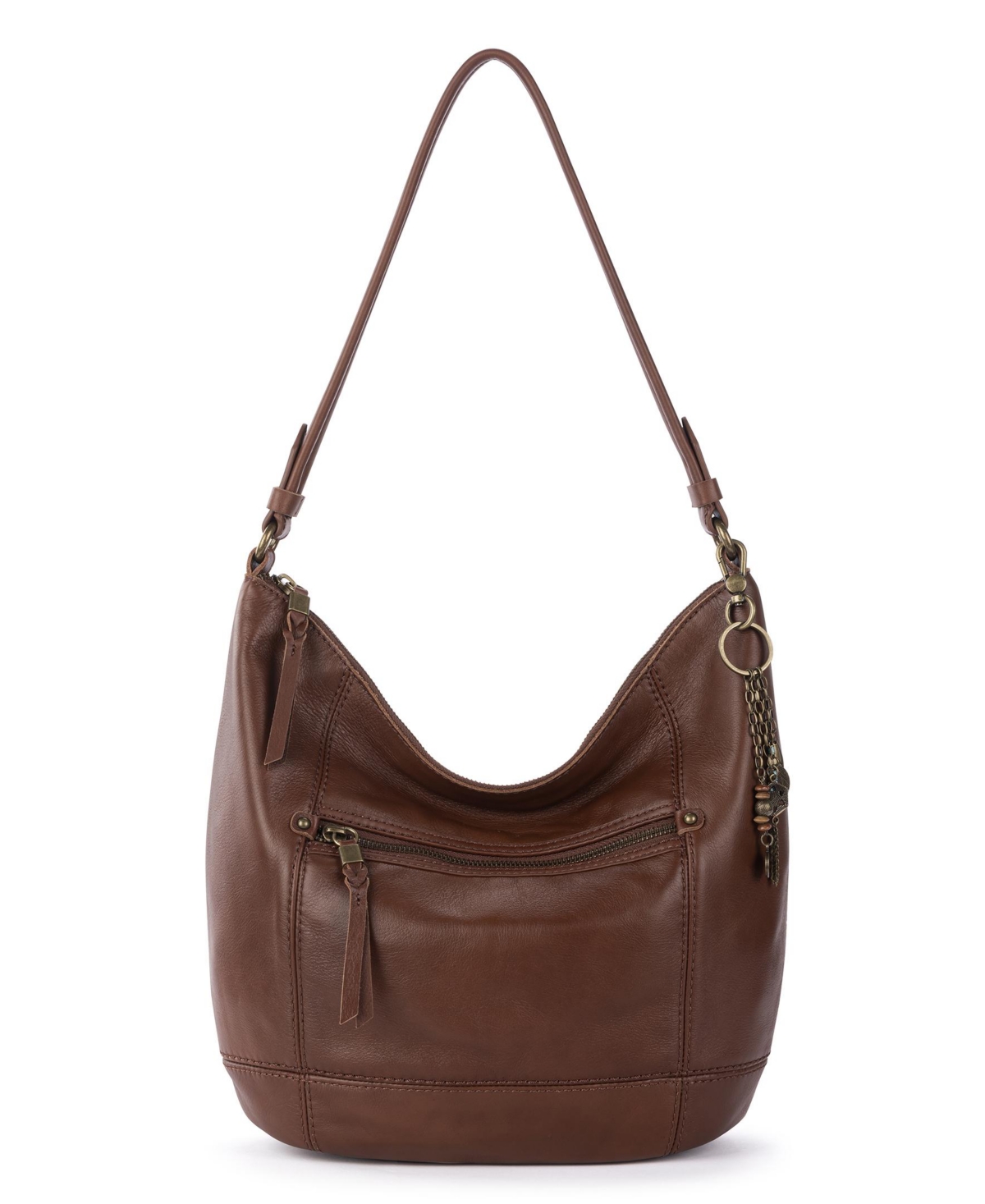 Click here for The Sak Sequoia Leather Medium Hobo Bag - Whiskey prices