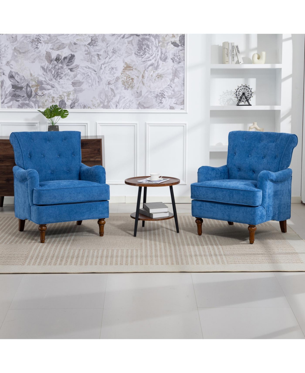 Click here for Streamdale Furniture Light Chenille Club Chair wit... prices