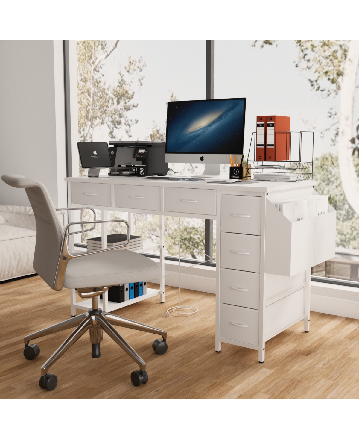 Click here for Streamdale Furniture 47" Power Outlet Desk wi... prices