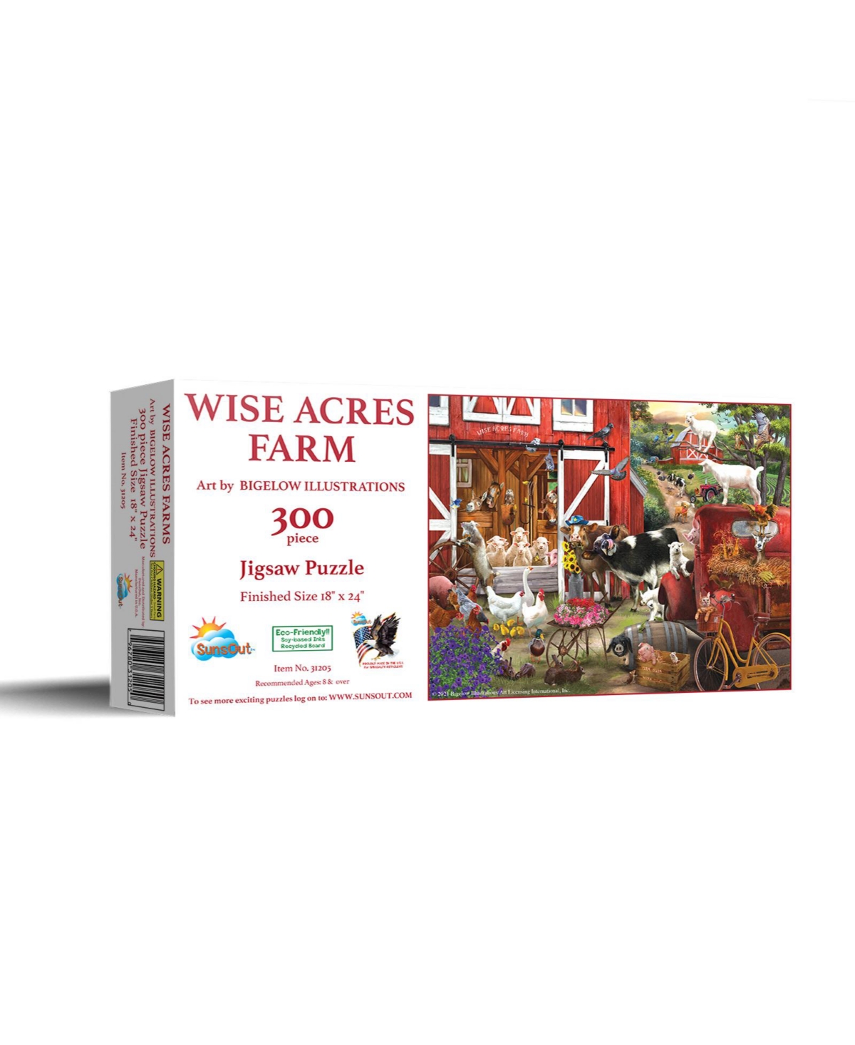 Click here for SunsOut Wise Acres Farm 300 piece Jigsaw Puzzle fo... prices