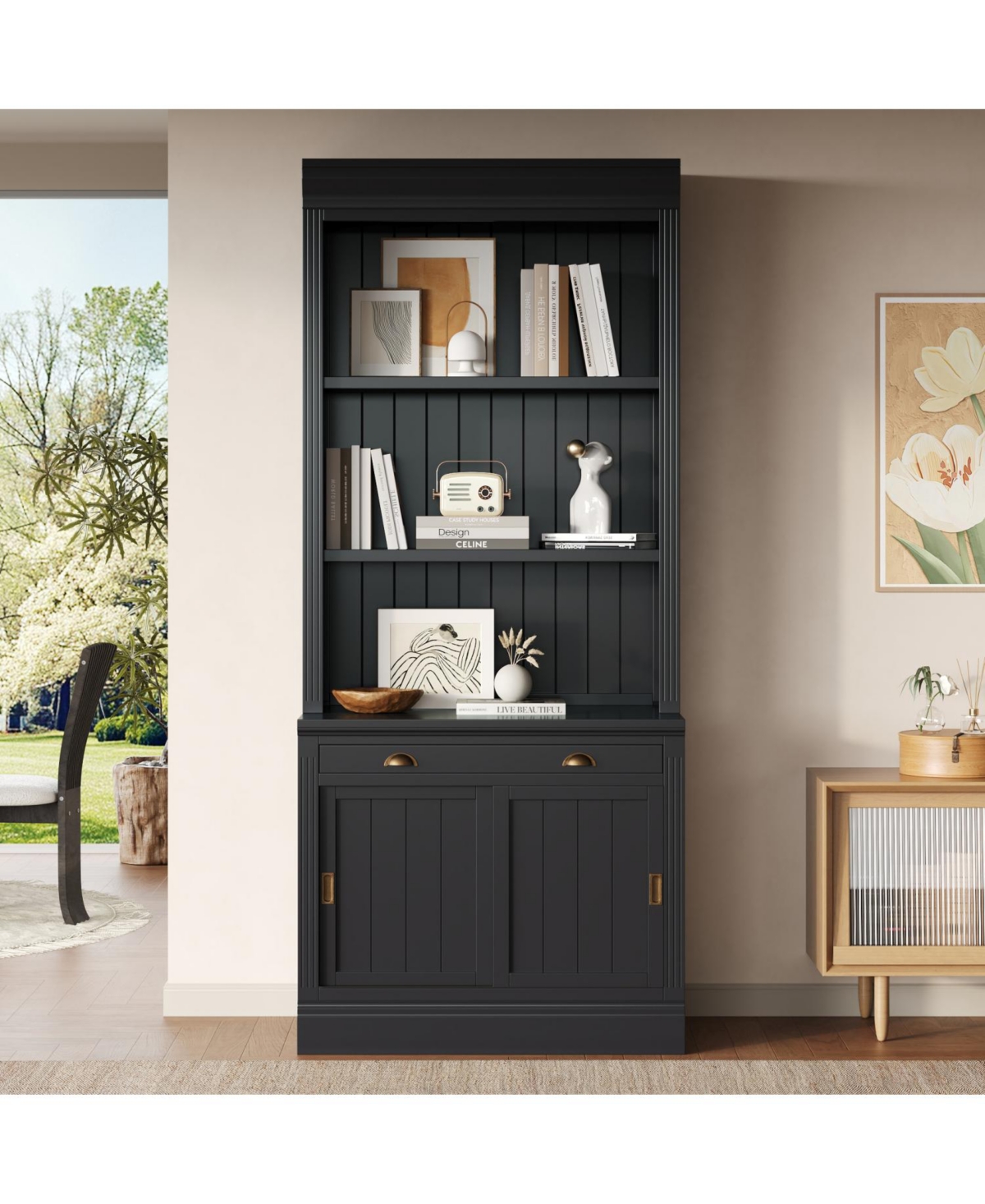 Click here for Streamdale Furniture 83.4" Bookshelf w/ Slidi... prices