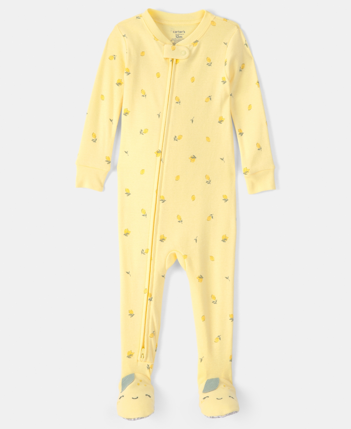 Click here for Carters Baby Girls Lemon Snug-Fit One-Piece Pajama... prices