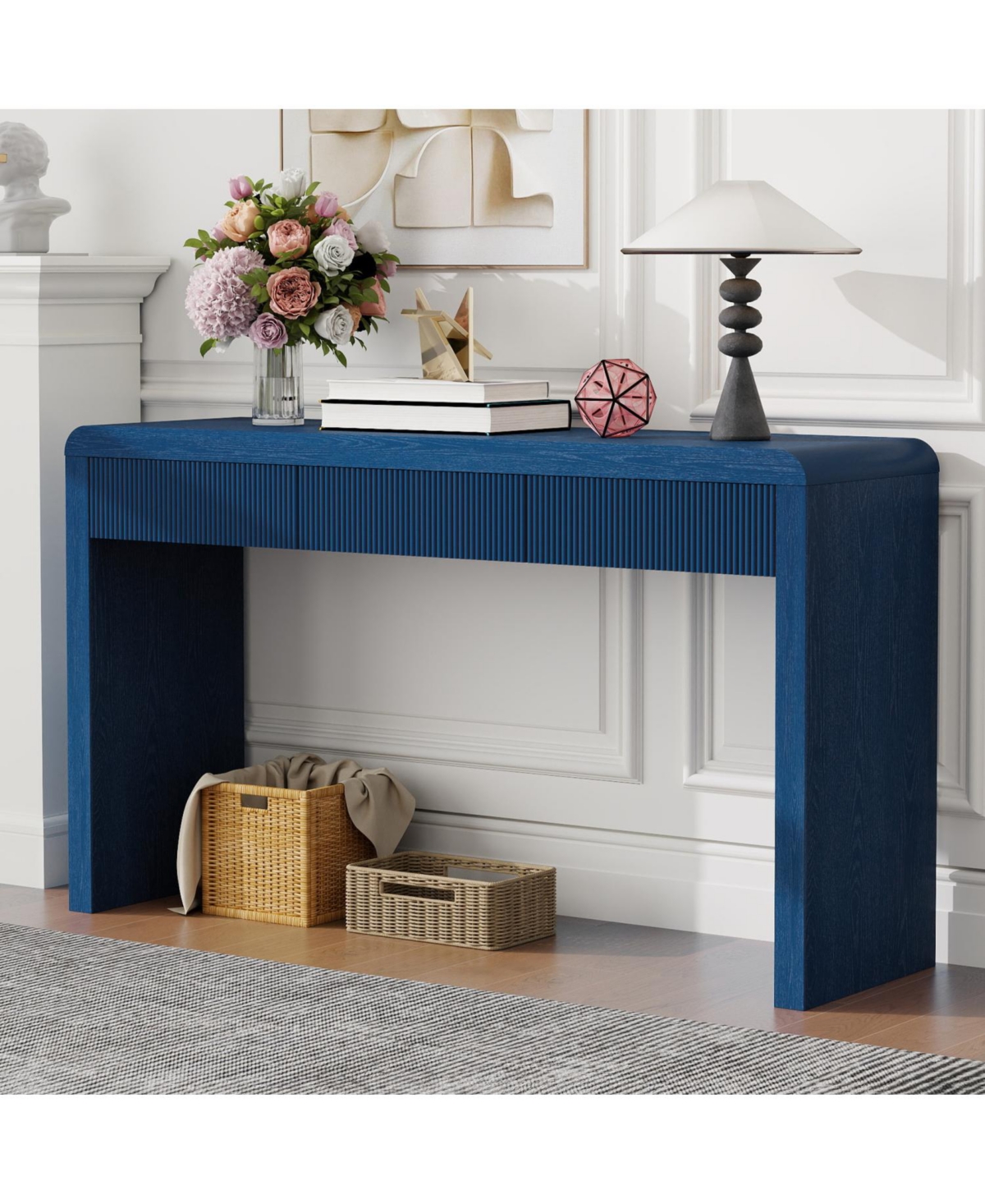 Click here for Streamdale Furniture Rustic Console Table - Fluted... prices