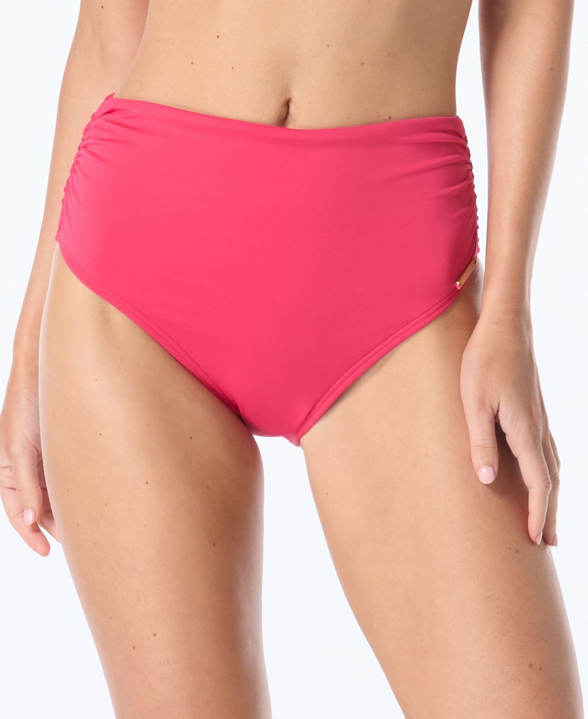Click here for Vince Camuto High-Waisted Bikini Bottoms - Geraniu... prices