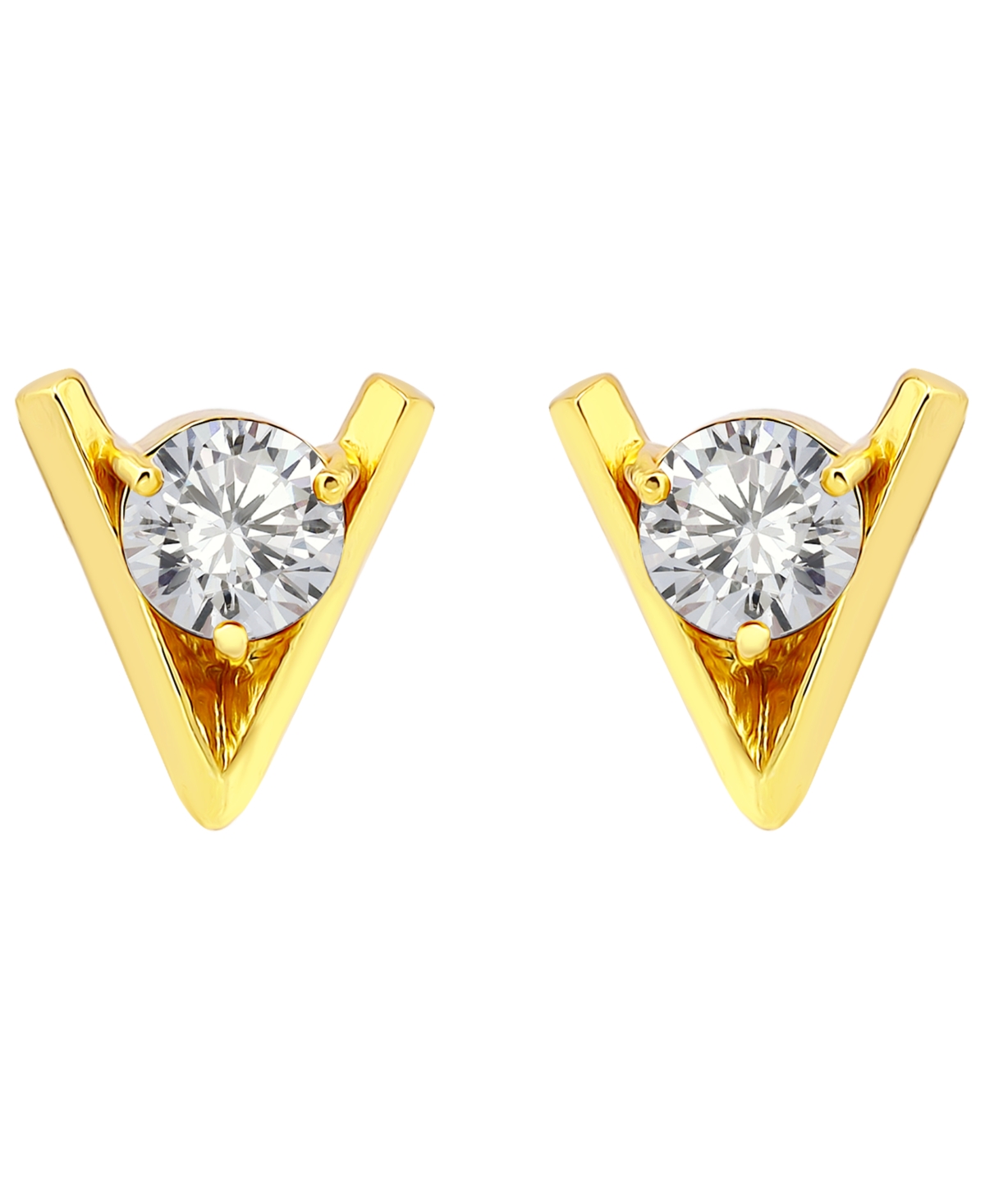 Click here for Giani Bernini Cubic Zirconia V-Cast Post Earrings... prices