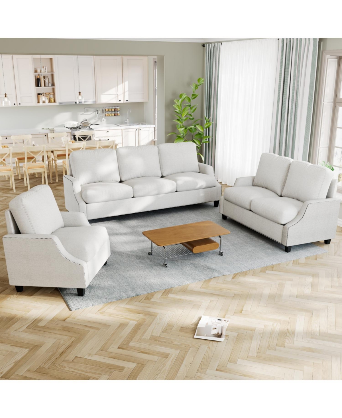 Click here for Streamdale Furniture 3-Piece Modern Living Room So... prices
