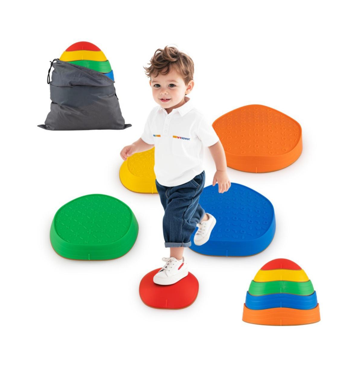 Click here for Hongge Kids Balance Stepping Stones Set for Indoor... prices
