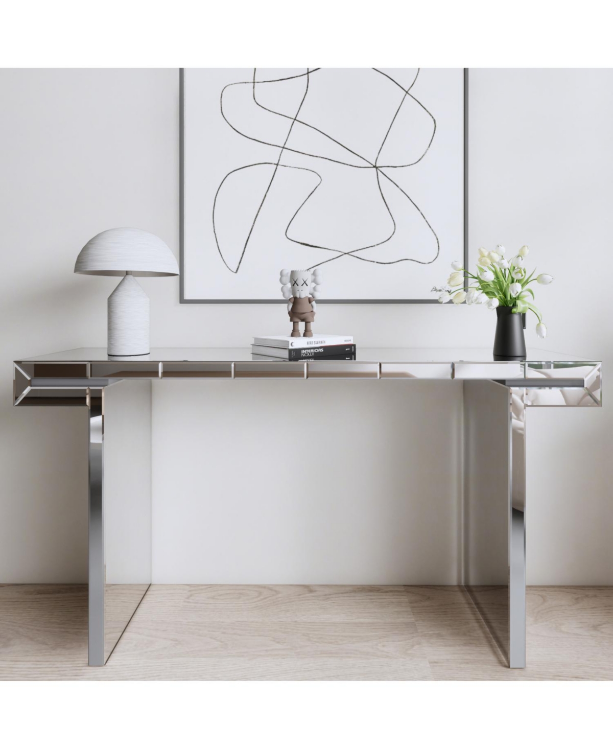 Click here for Streamdale Furniture Luxury Fluted Mirror Console... prices