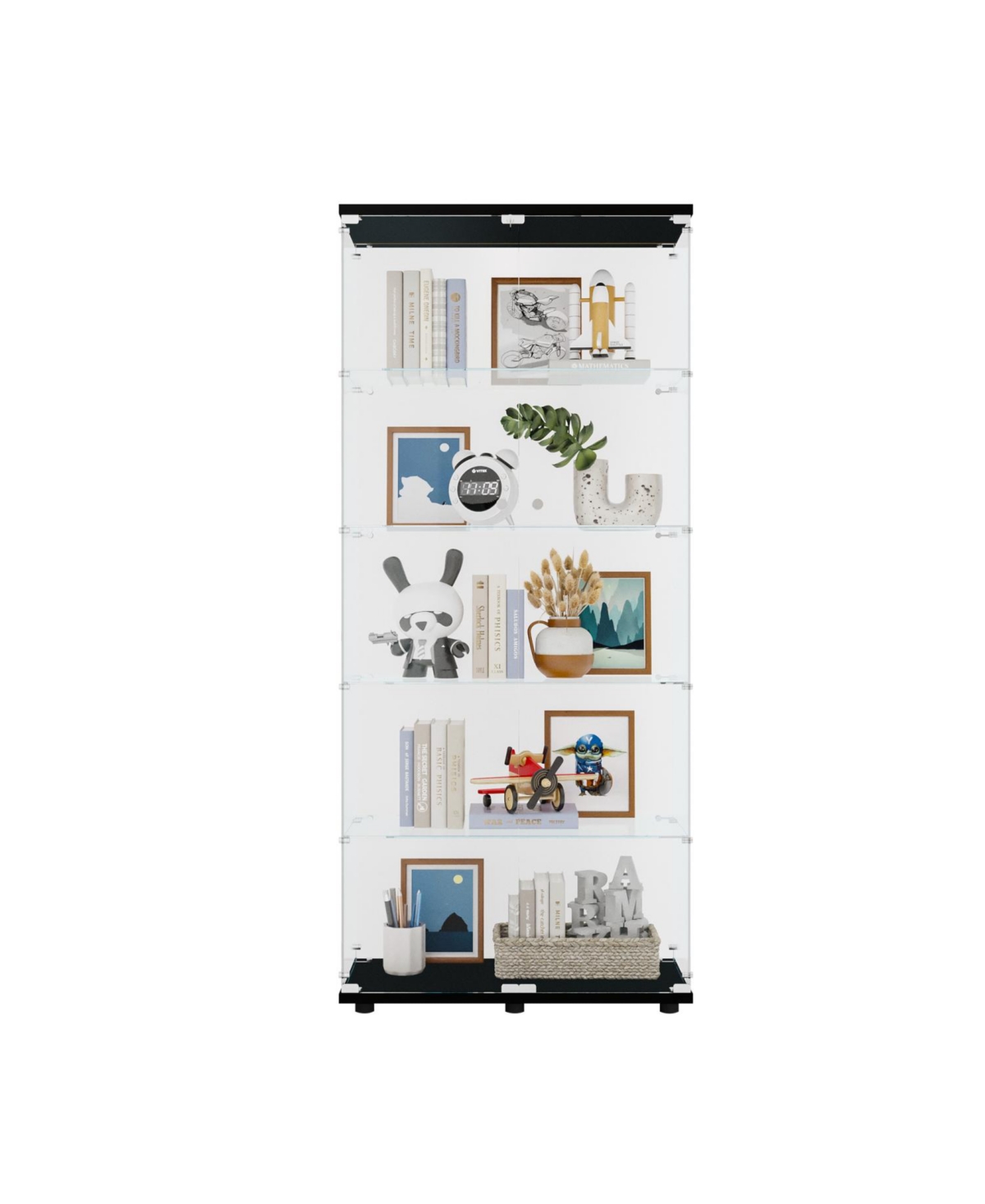 Click here for Streamdale Furniture Two Door Glass Cabinet Glass... prices