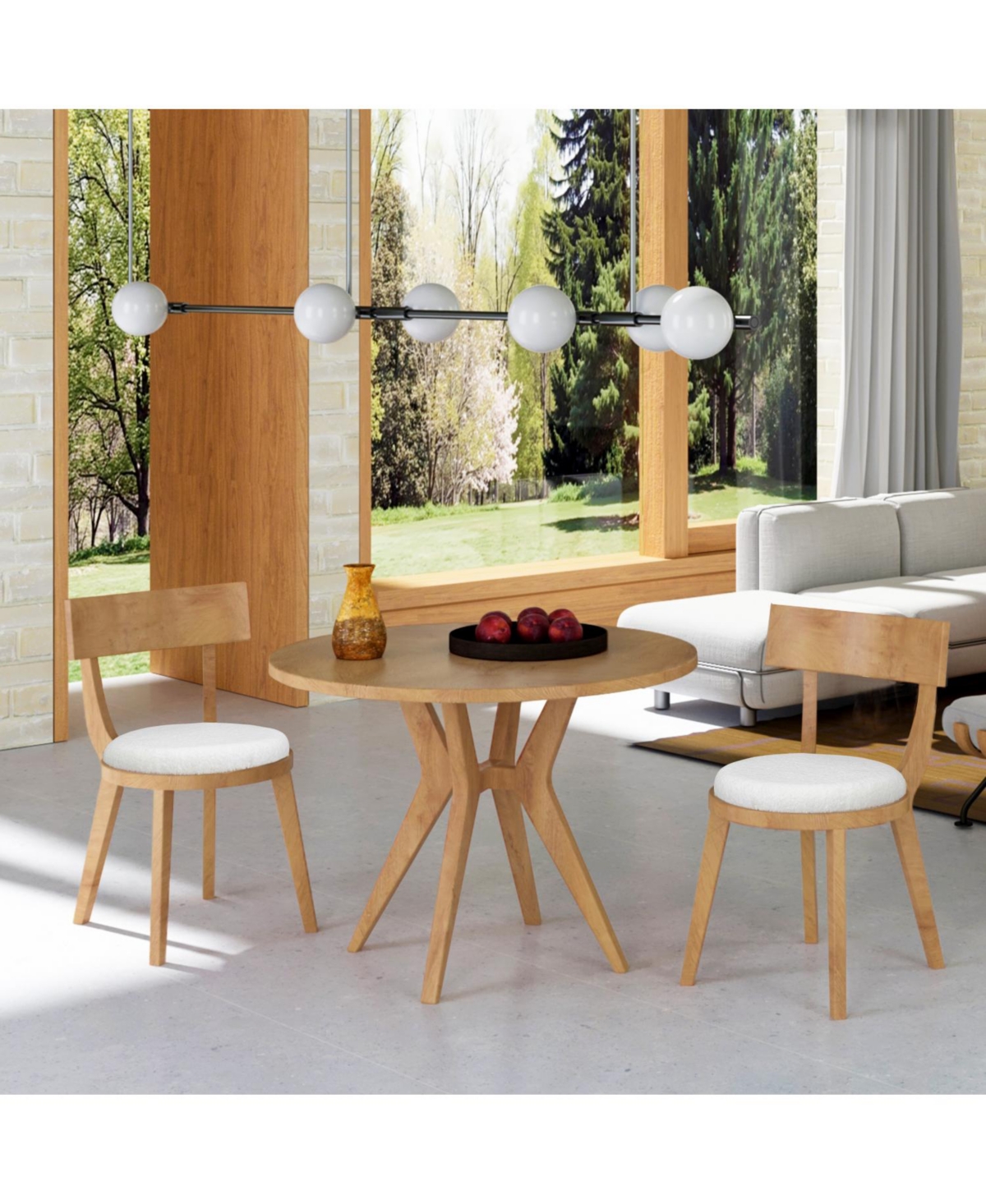 Click here for Streamdale Furniture Mid-Century Round Dining Set-... prices