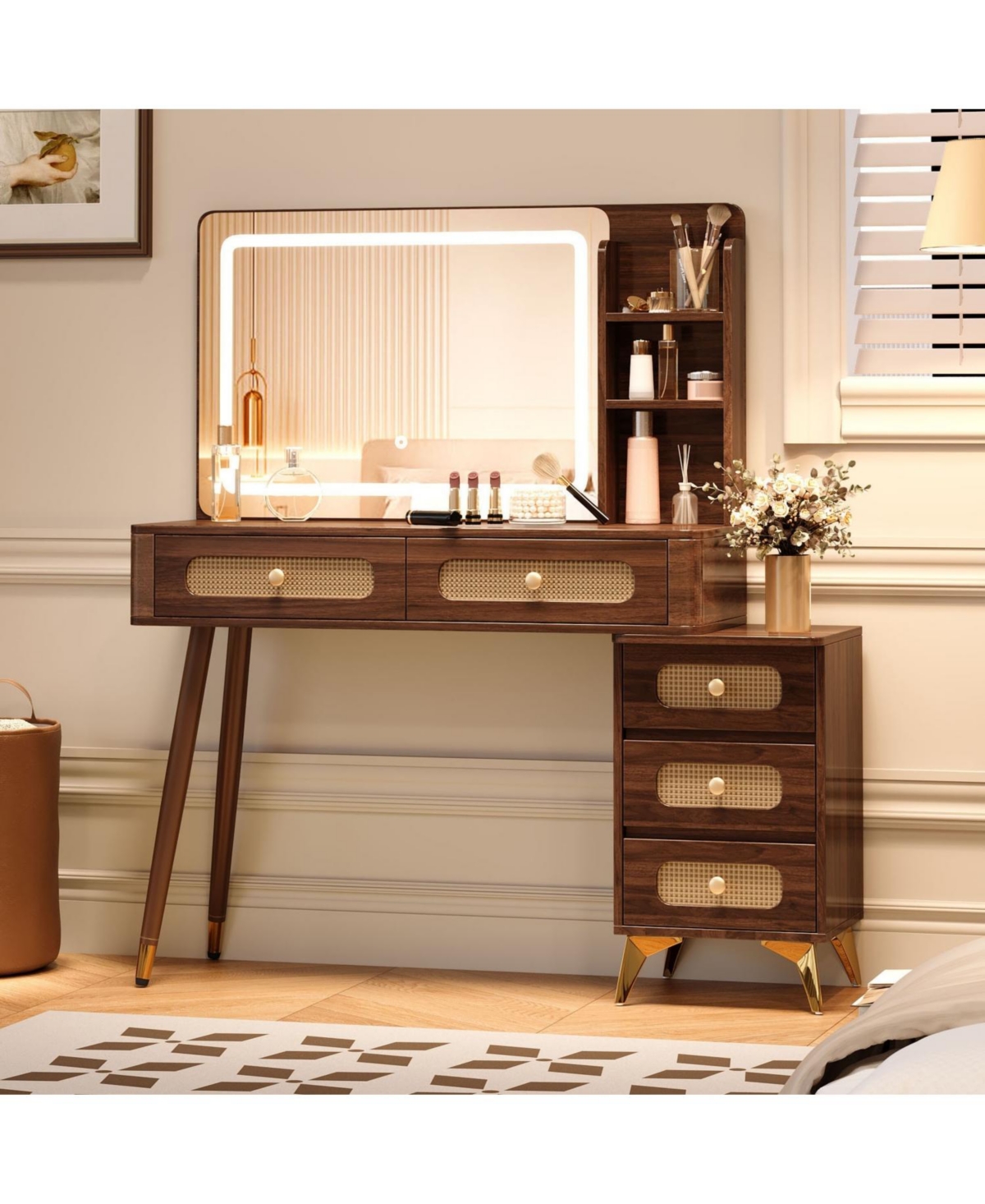 Click here for Streamdale Furniture 47" Lighted Vanity Desk... prices
