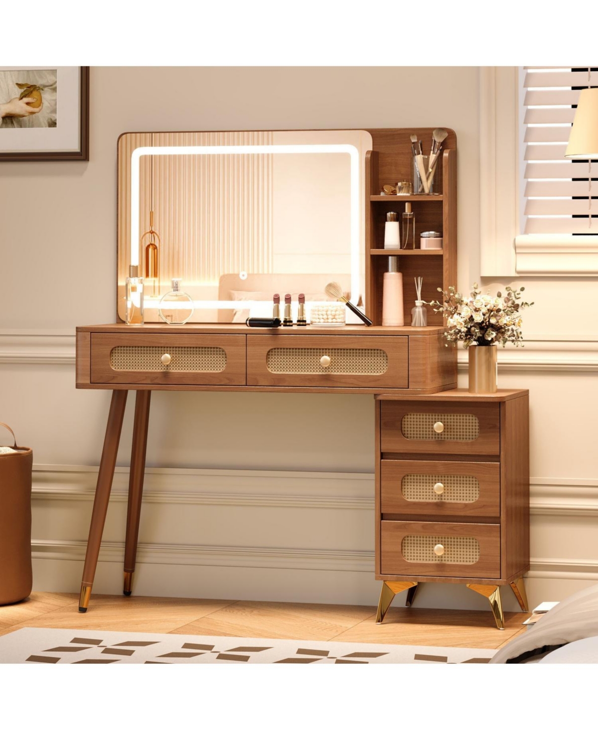 Click here for Streamdale Furniture 47" Lighted Vanity Desk... prices