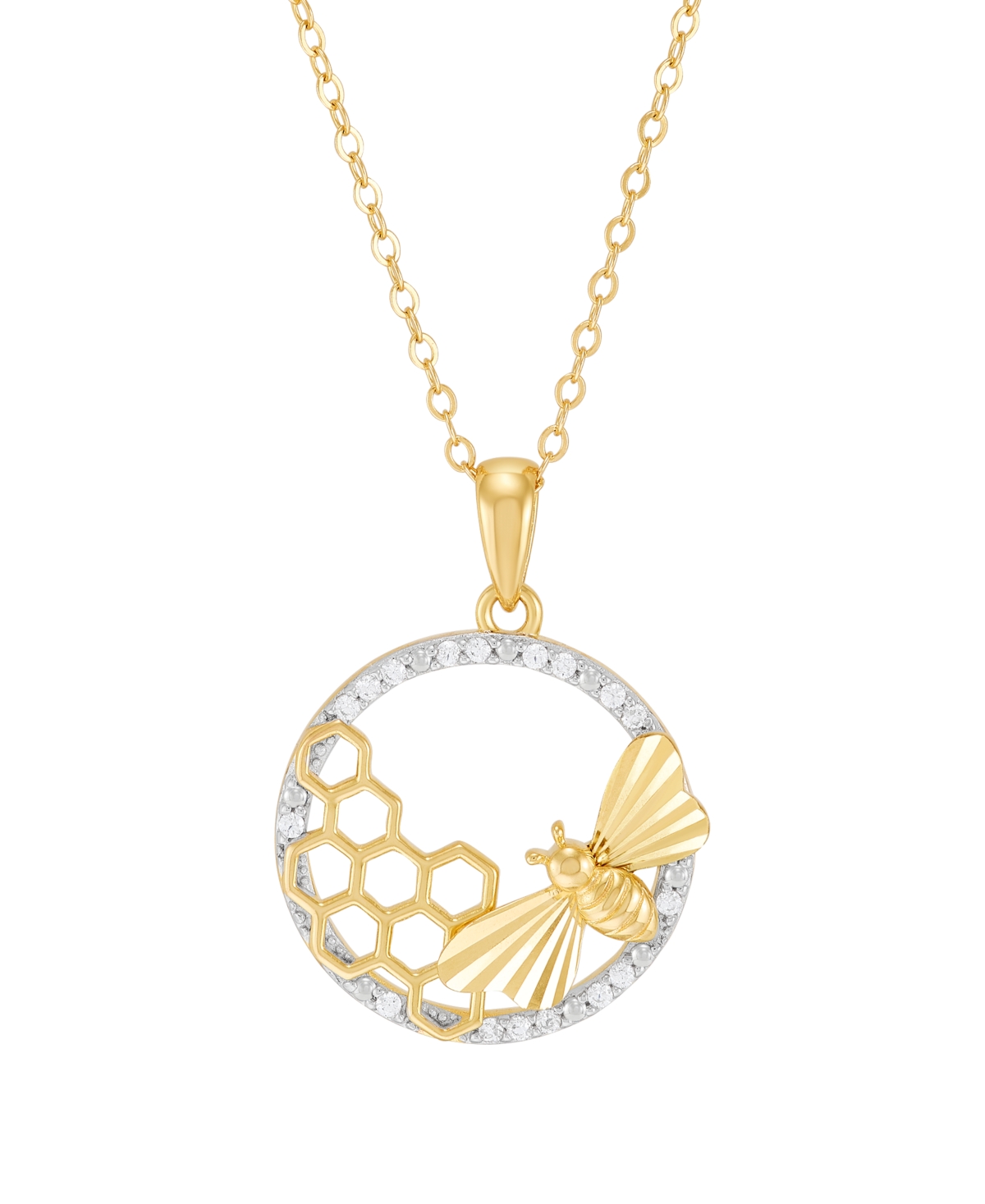 Click here for Macys Diamond Pendant Necklace (1/10 ct. t.w.) in... prices