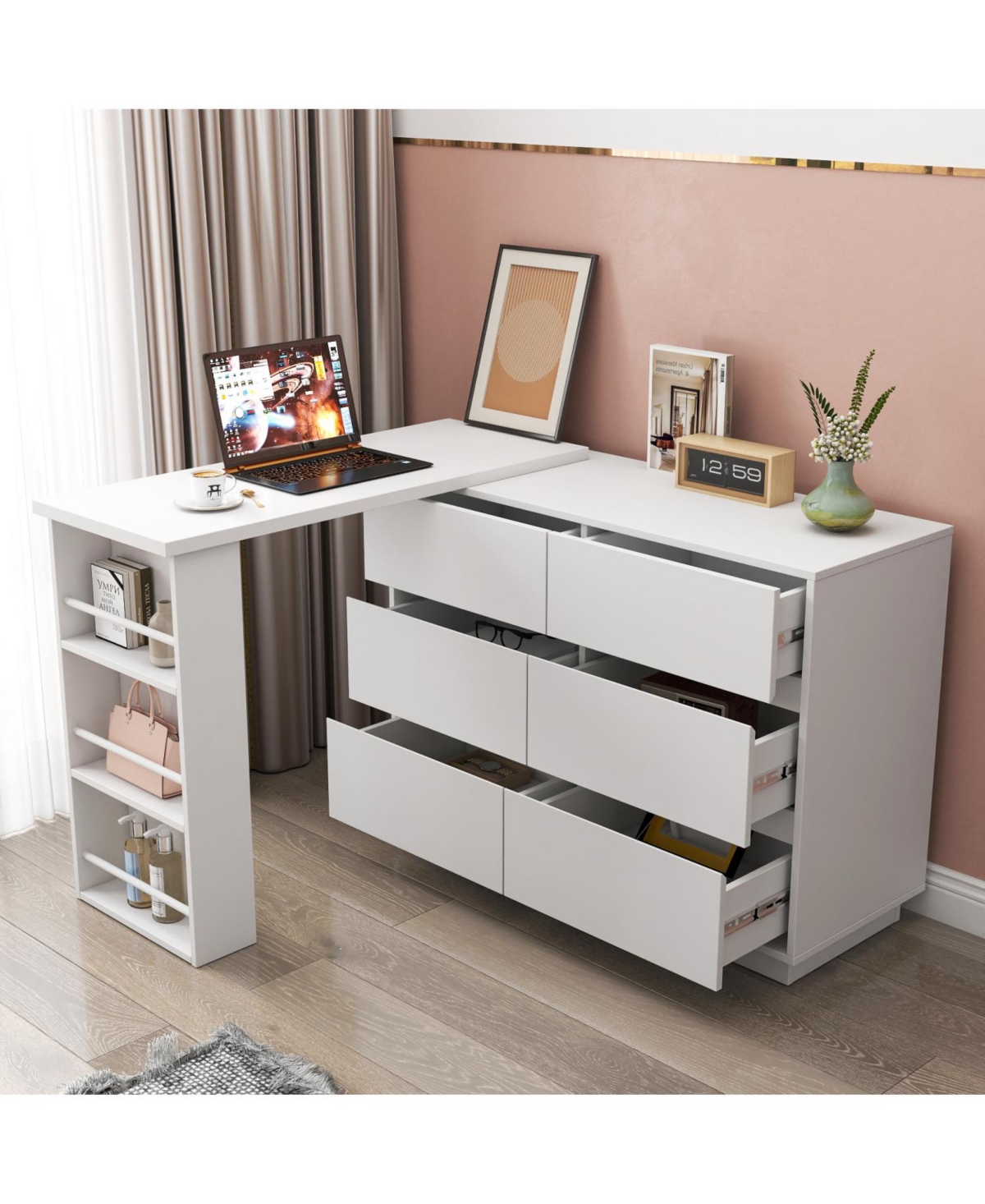 Click here for Streamdale Furniture + L-Shaped Desk + Wood (or ot... prices