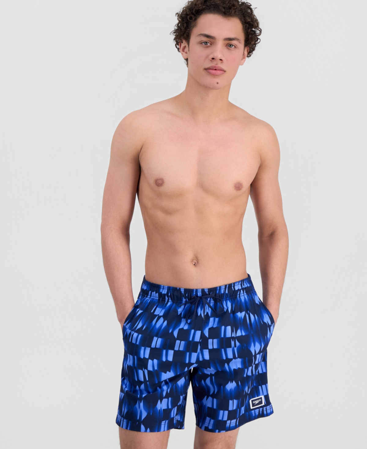 Click here for Speedo Mens Redondo Edge Volley Swim Trunks - Blue... prices