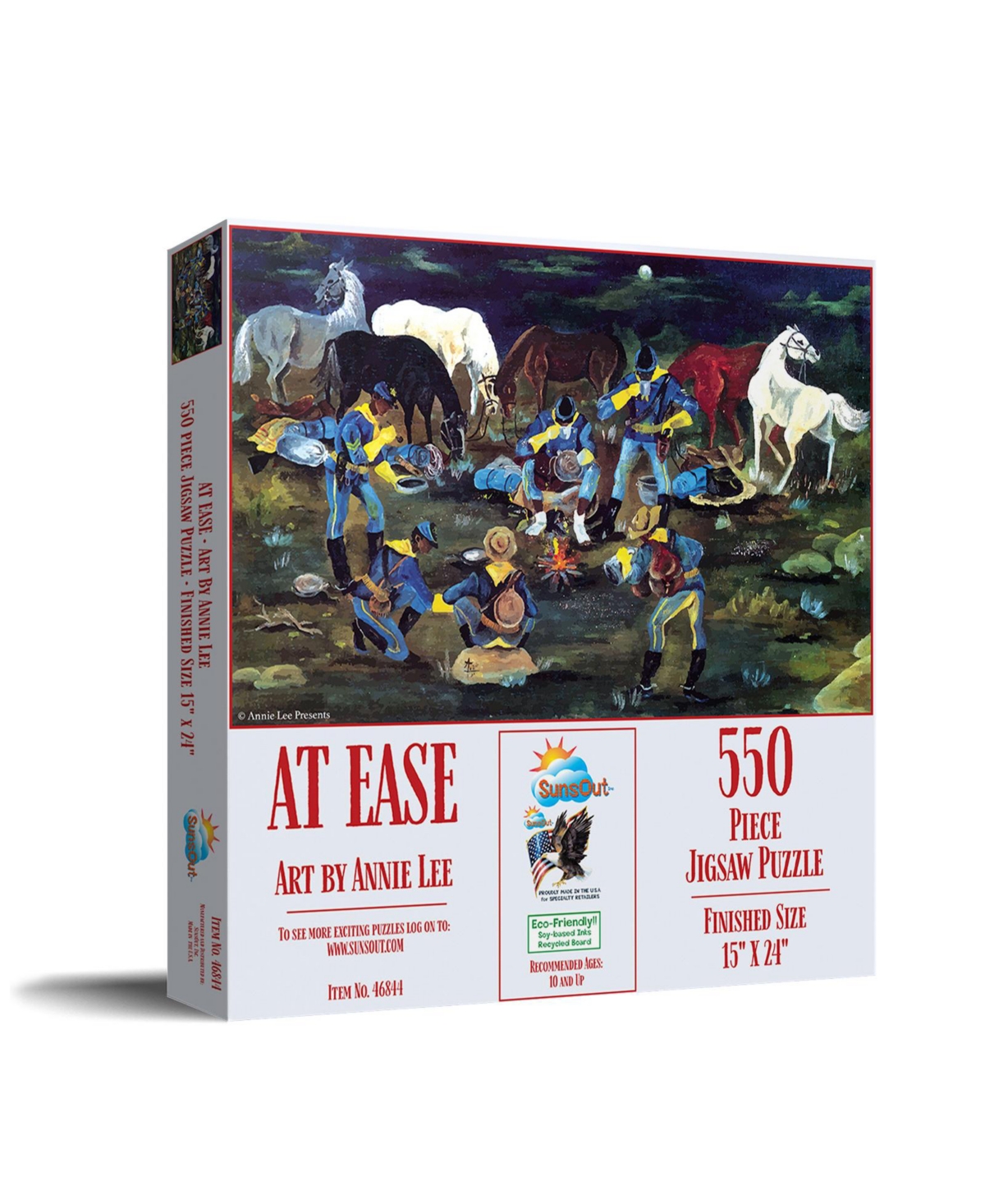 Click here for SunsOut At Ease Buffalo Soldiers 550 piece Jigsaw... prices
