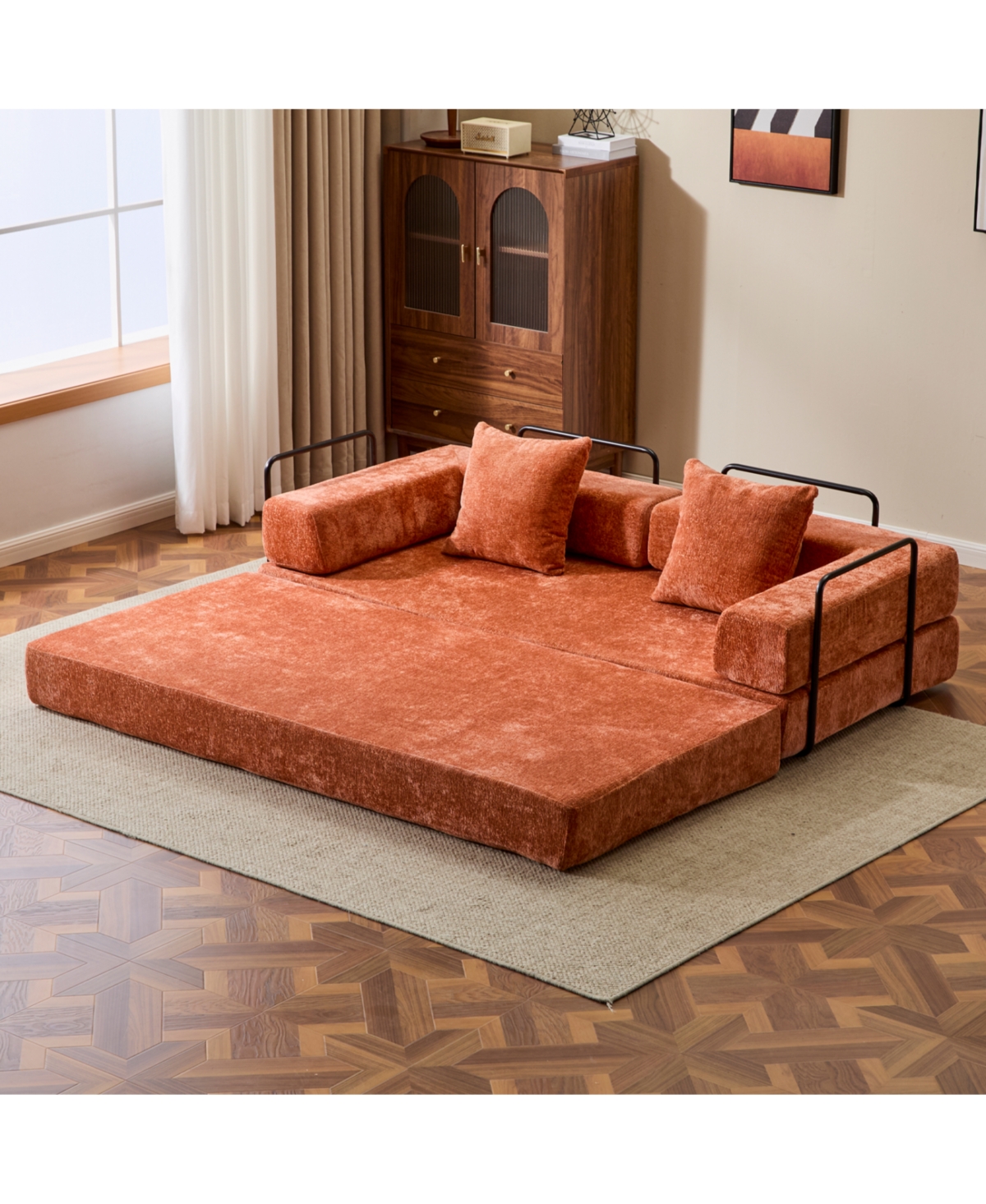 Click here for Streamdale Furniture Convertible Floor Sofa Bed wi... prices