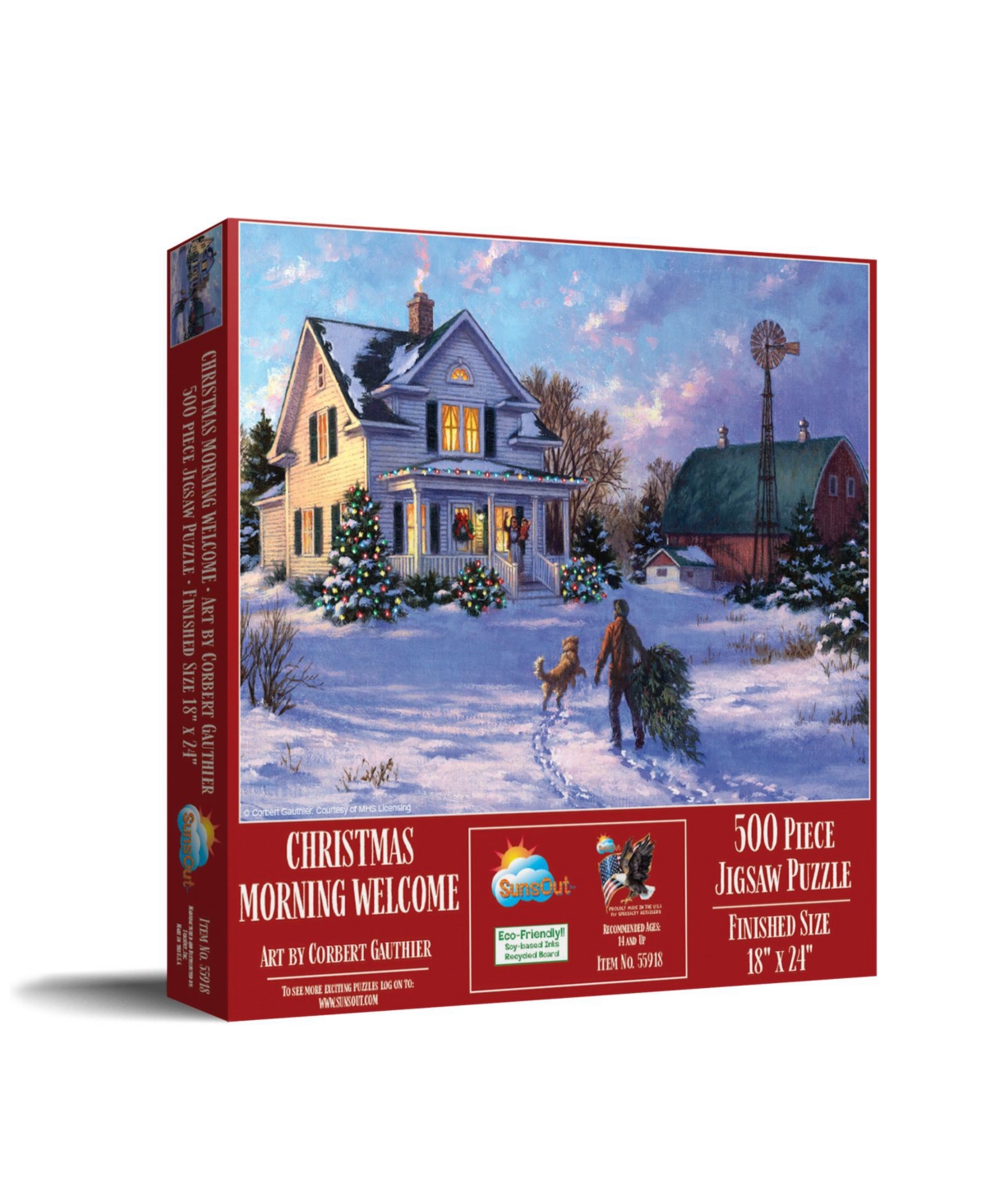 Click here for SunsOut Christmas Morning Welcome 500 piece Jigsaw... prices