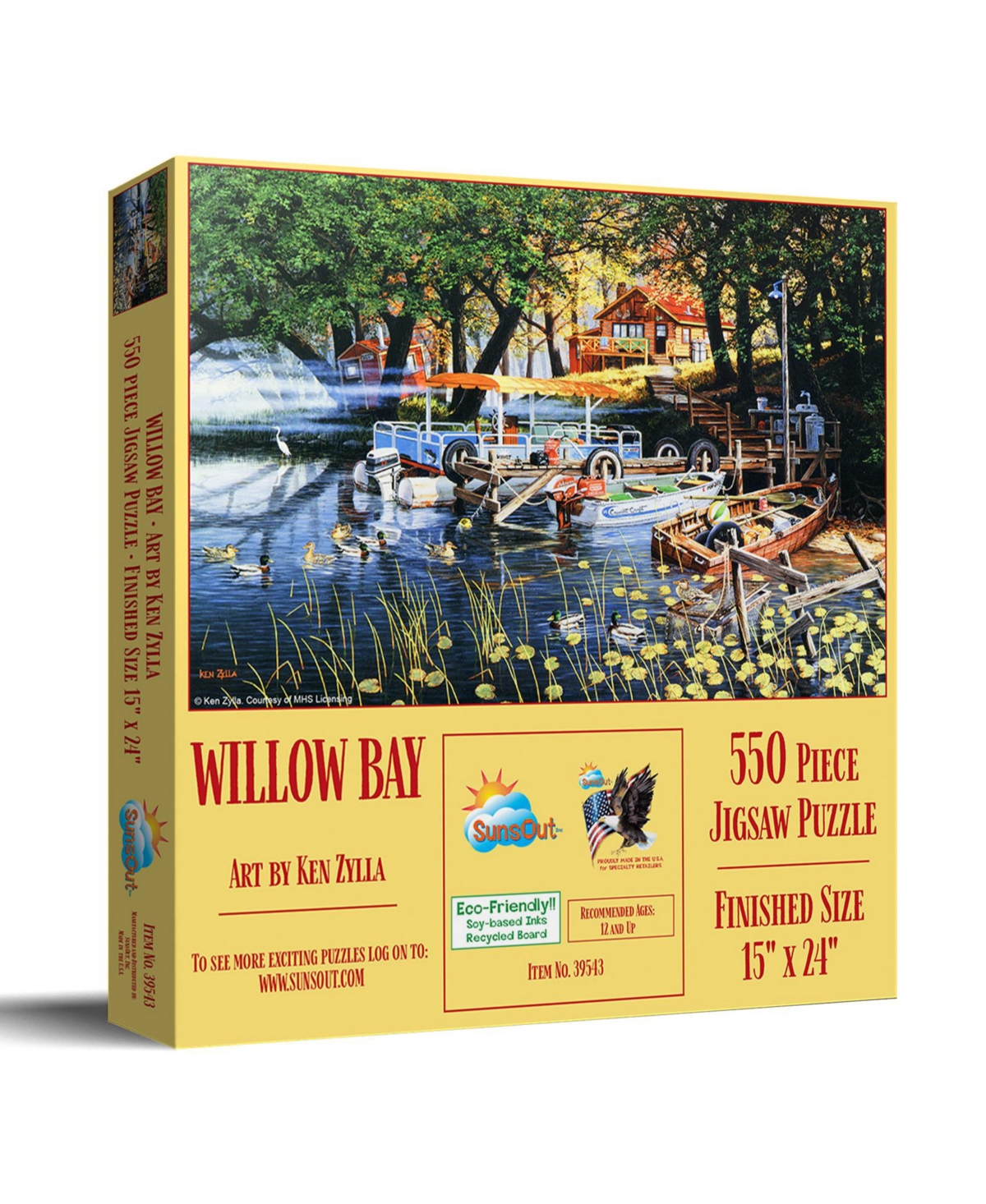 Click here for SunsOut Willow Bay 550 piece Jigsaw Puzzle for Adu... prices