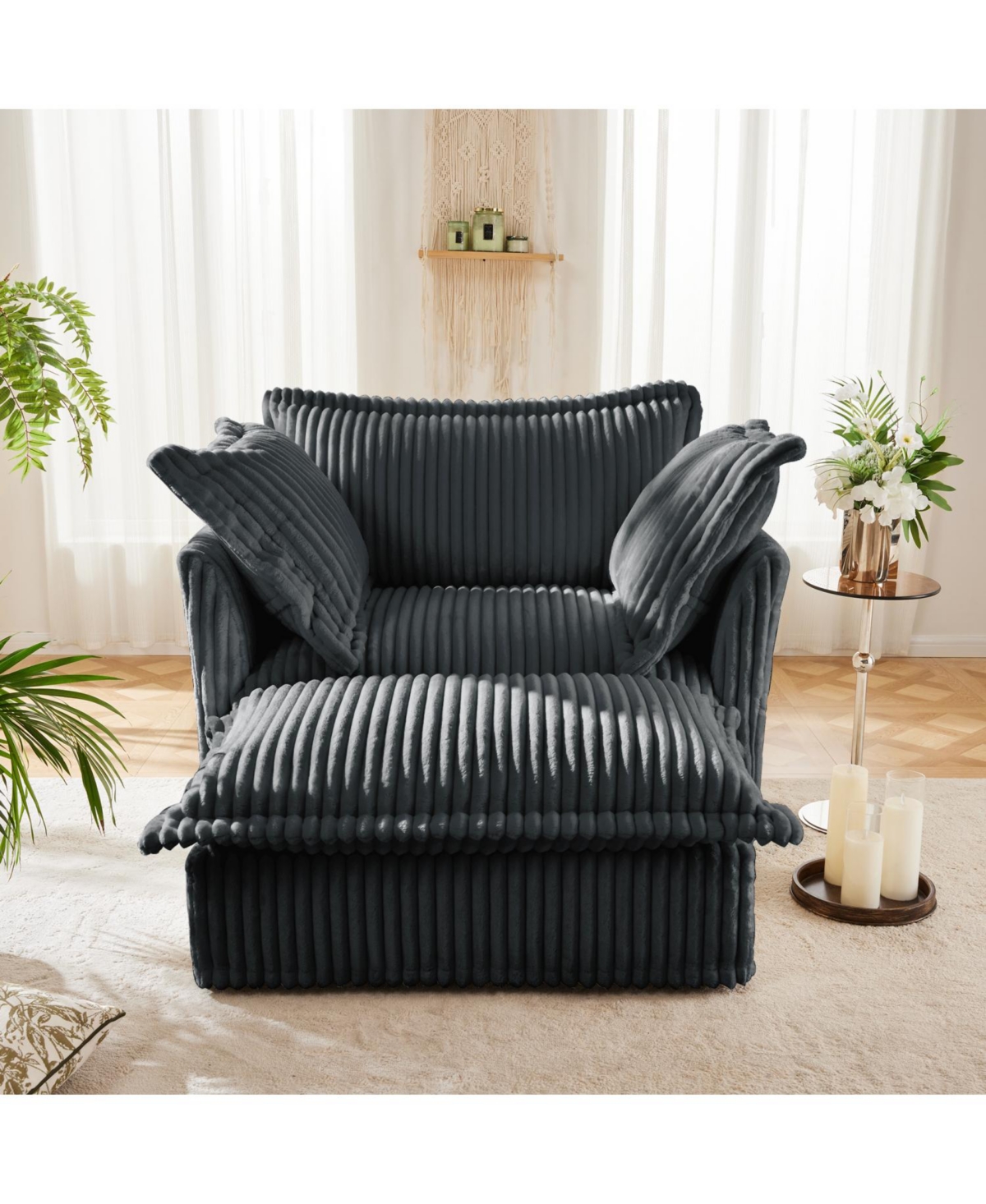 Click here for Streamdale Furniture Upholstered Armchair & Ottoma... prices