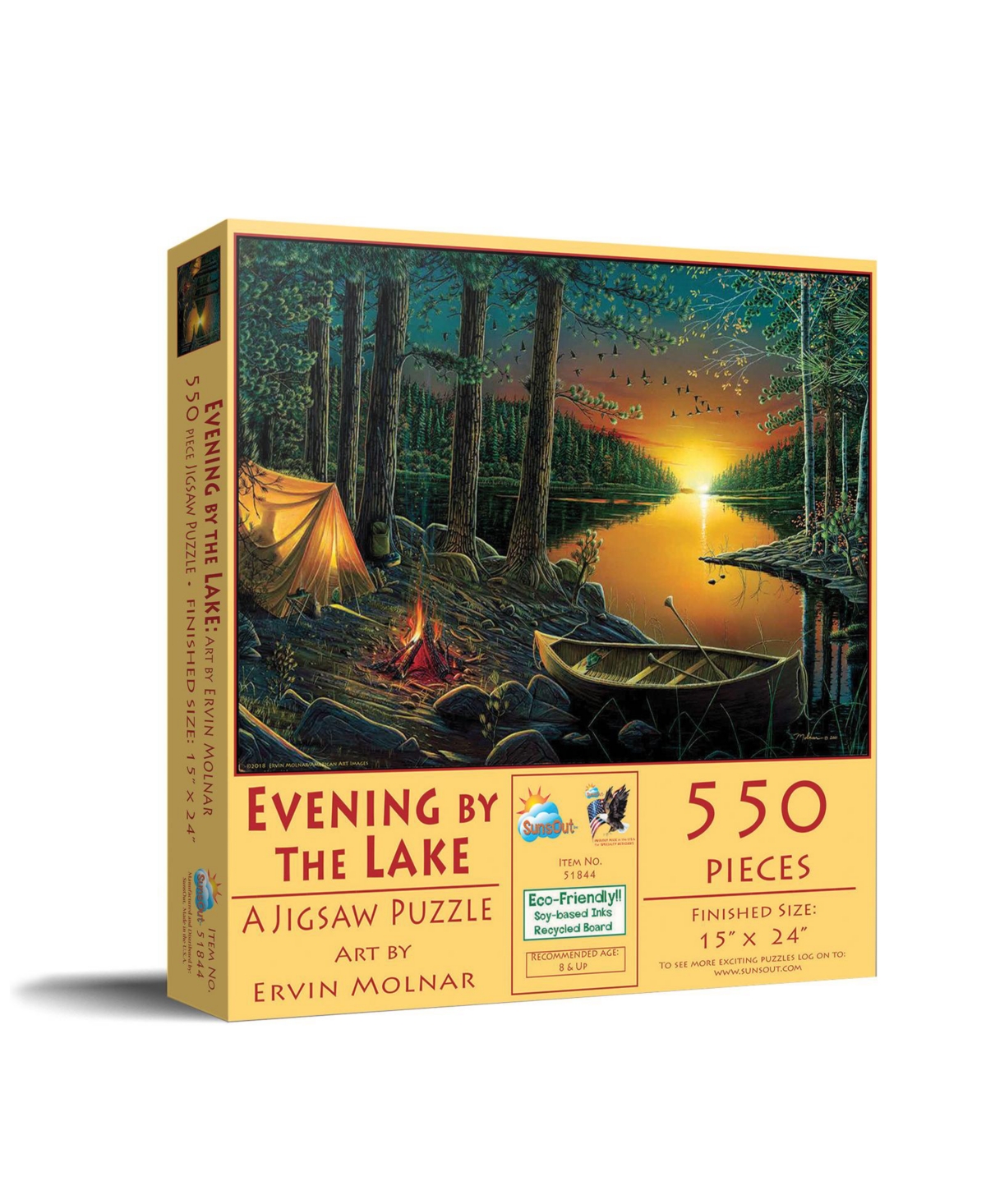 Click here for SunsOut Evening by the Lake 550 piece Jigsaw Puzzl... prices