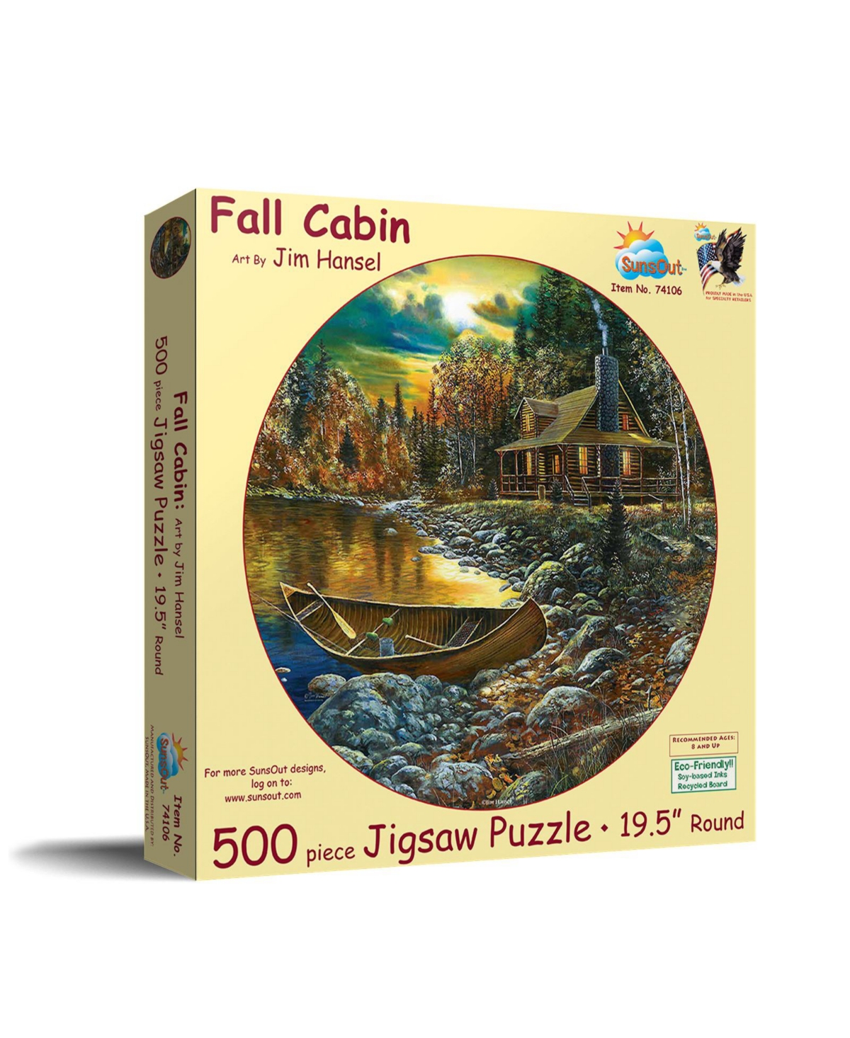 Click here for SunsOut Fall Cabin 500 piece Jigsaw Puzzle for Adu... prices