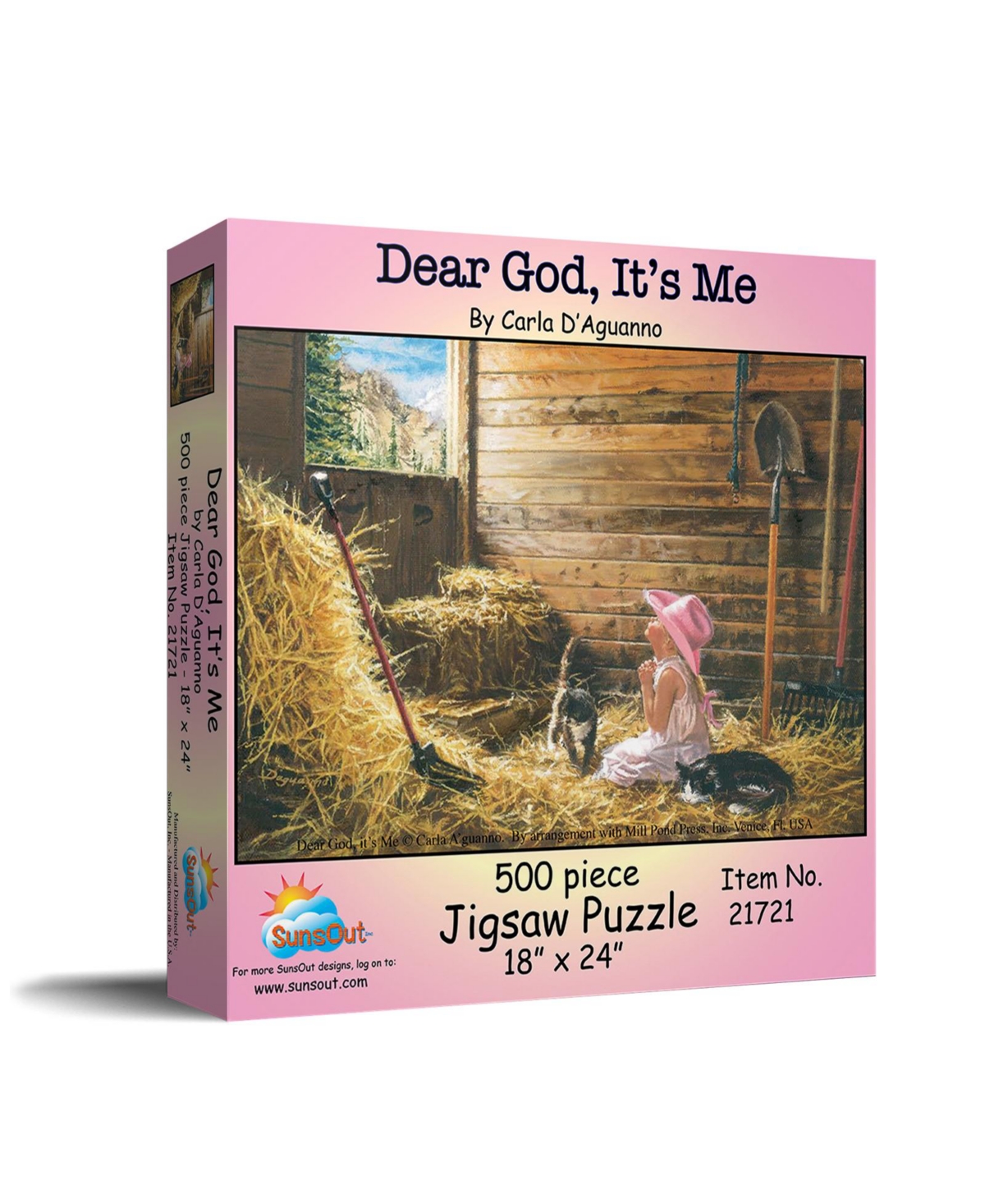 SunsOut Dear God Its Me 500 piece Jigsaw Puzzle for Adults