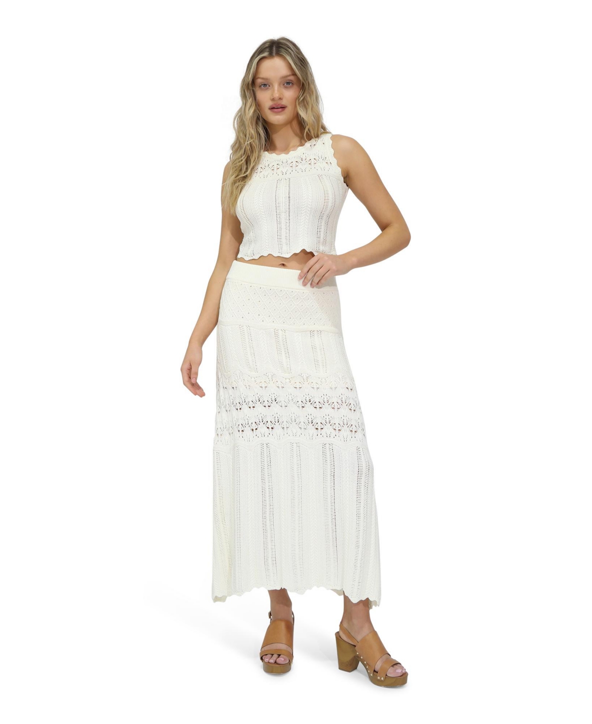 Click here for Belle & Bloom Womens Harvest Haze Crochet Maxi Ski... prices