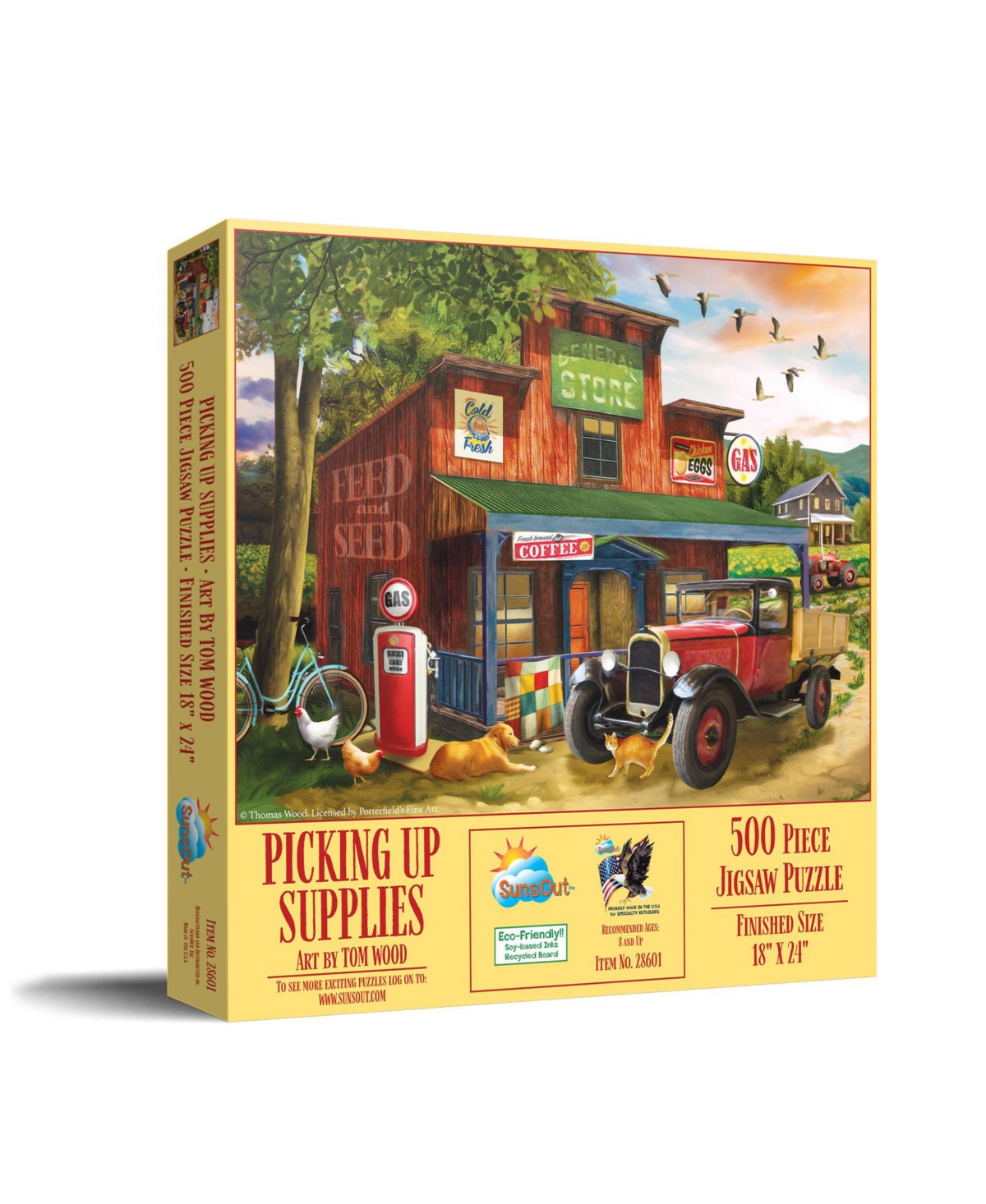 Click here for SunsOut Picking Up Supplies 500 piece Jigsaw Puzzl... prices