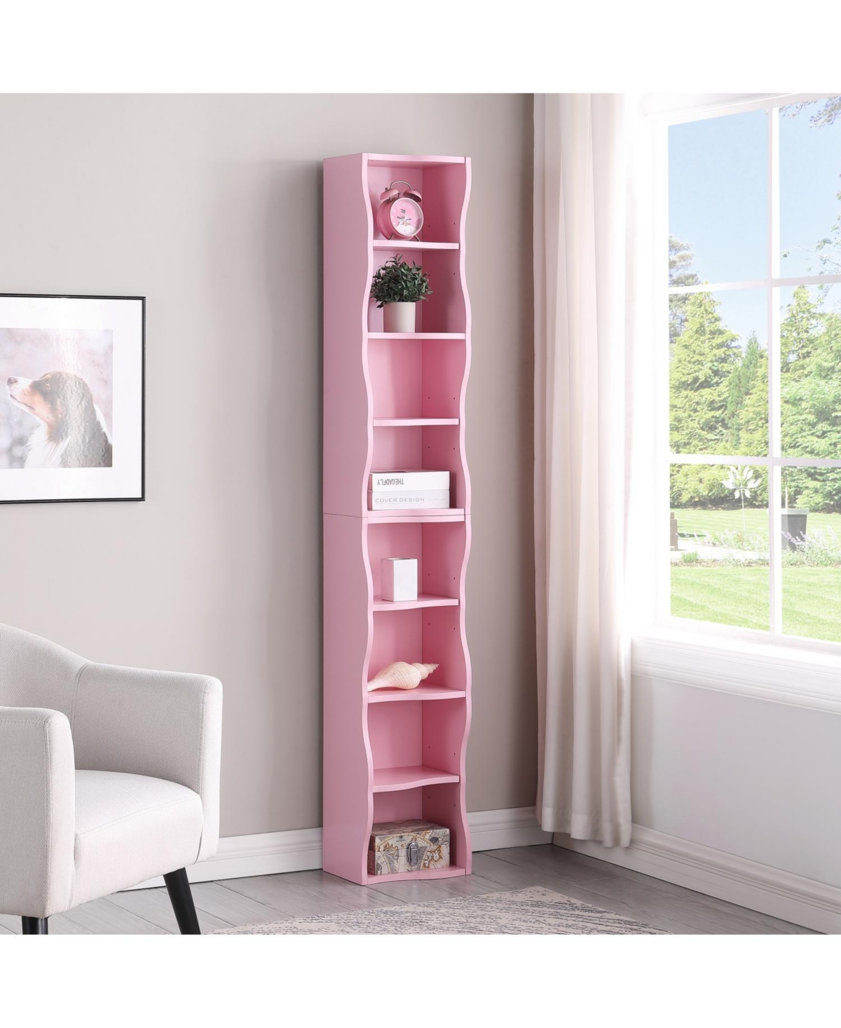 Click here for Streamdale Furniture Wavy 8-Layer Adjustable Books... prices