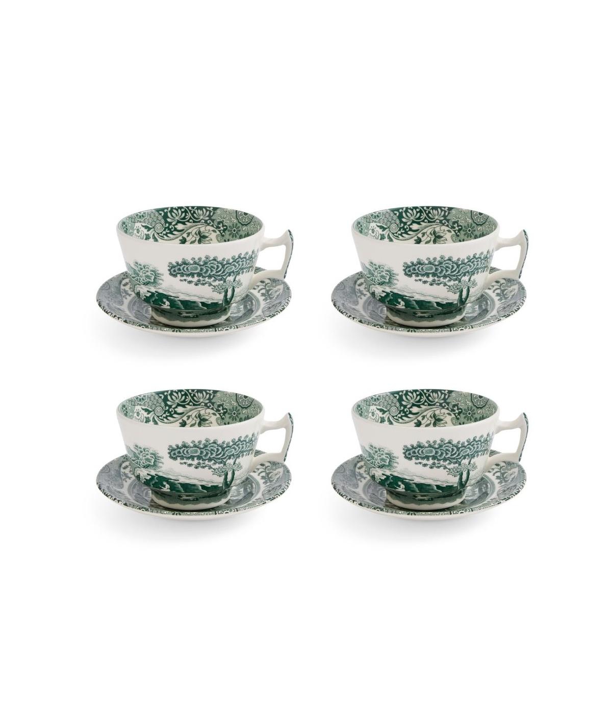 Click here for Spode Heritage Green Italian Teacup and Saucers  S... prices