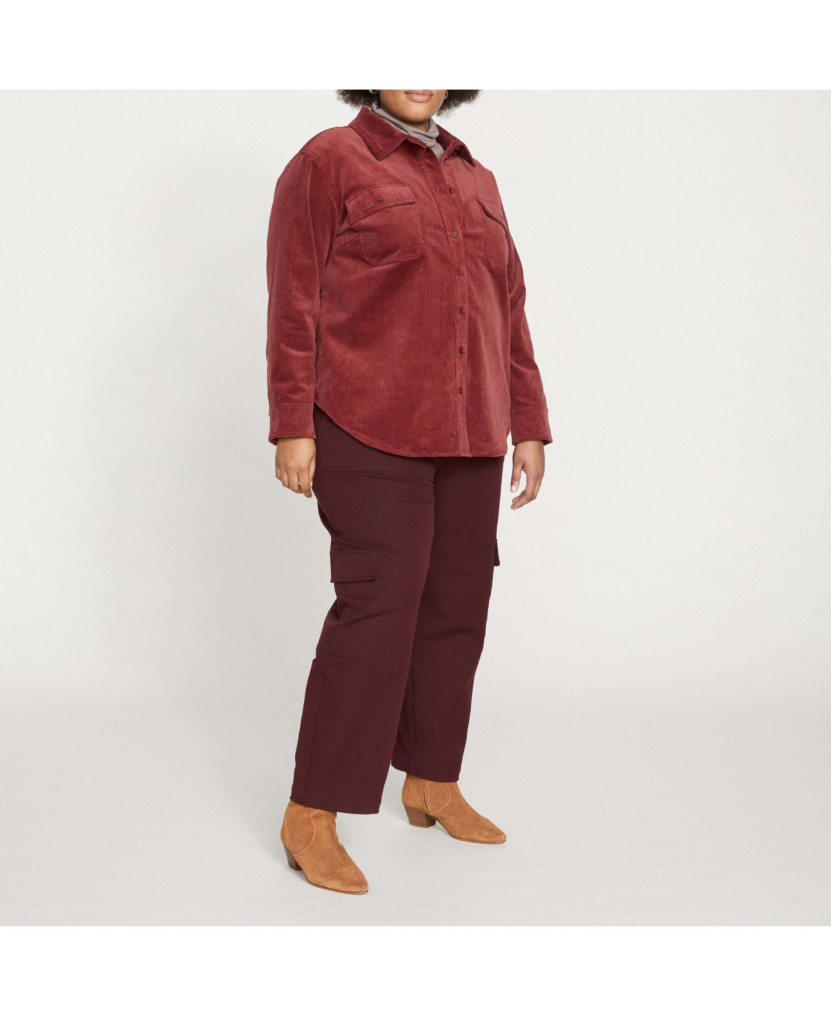 Click here for Universal Standard Womens Karlee Stretch Cotton Tw... prices