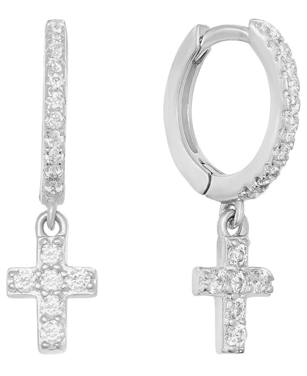 Click here for Macys Cubic Zirconia Religious Cross Charm Dangle... prices