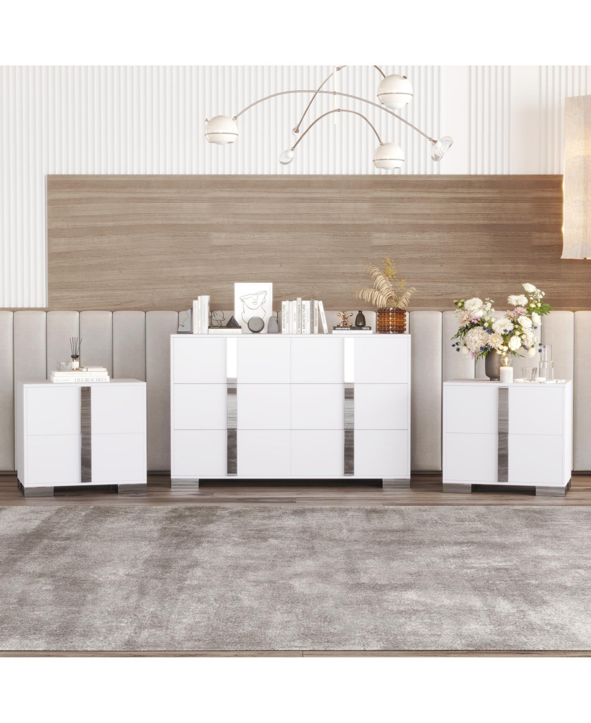 Click here for Streamdale Furniture 6-Drawer Dresser with 2 Night... prices